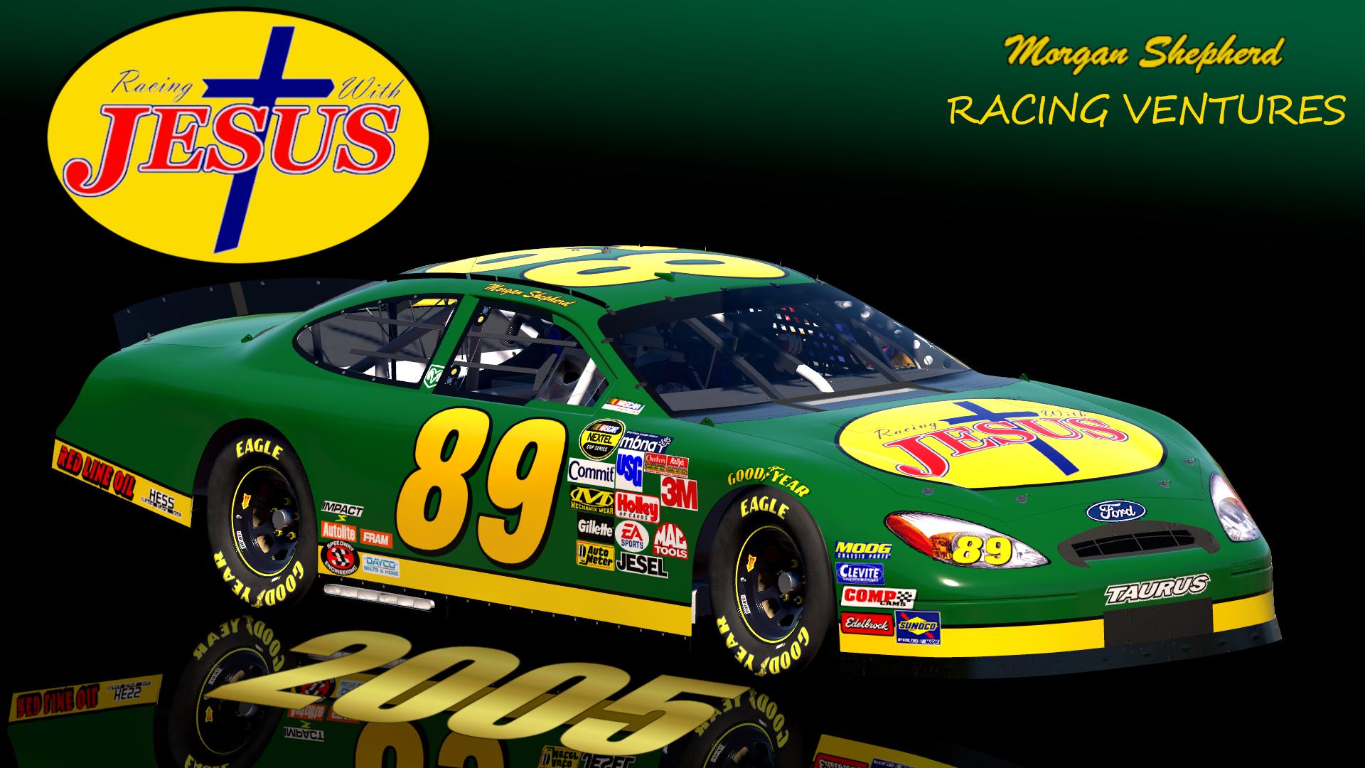 2005 #89 Morgan Shepherd Racing With Jesus Ford Sim Stamped Number by ...