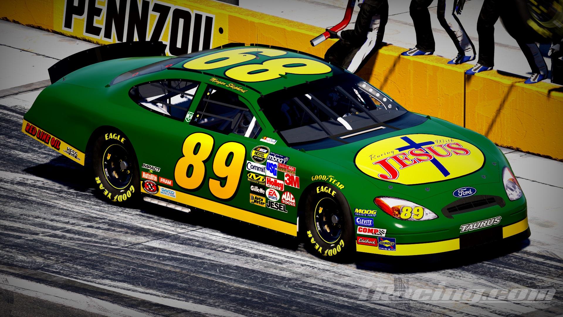 2005 #89 Morgan Shepherd Racing With Jesus Ford Sim Stamped Number by ...