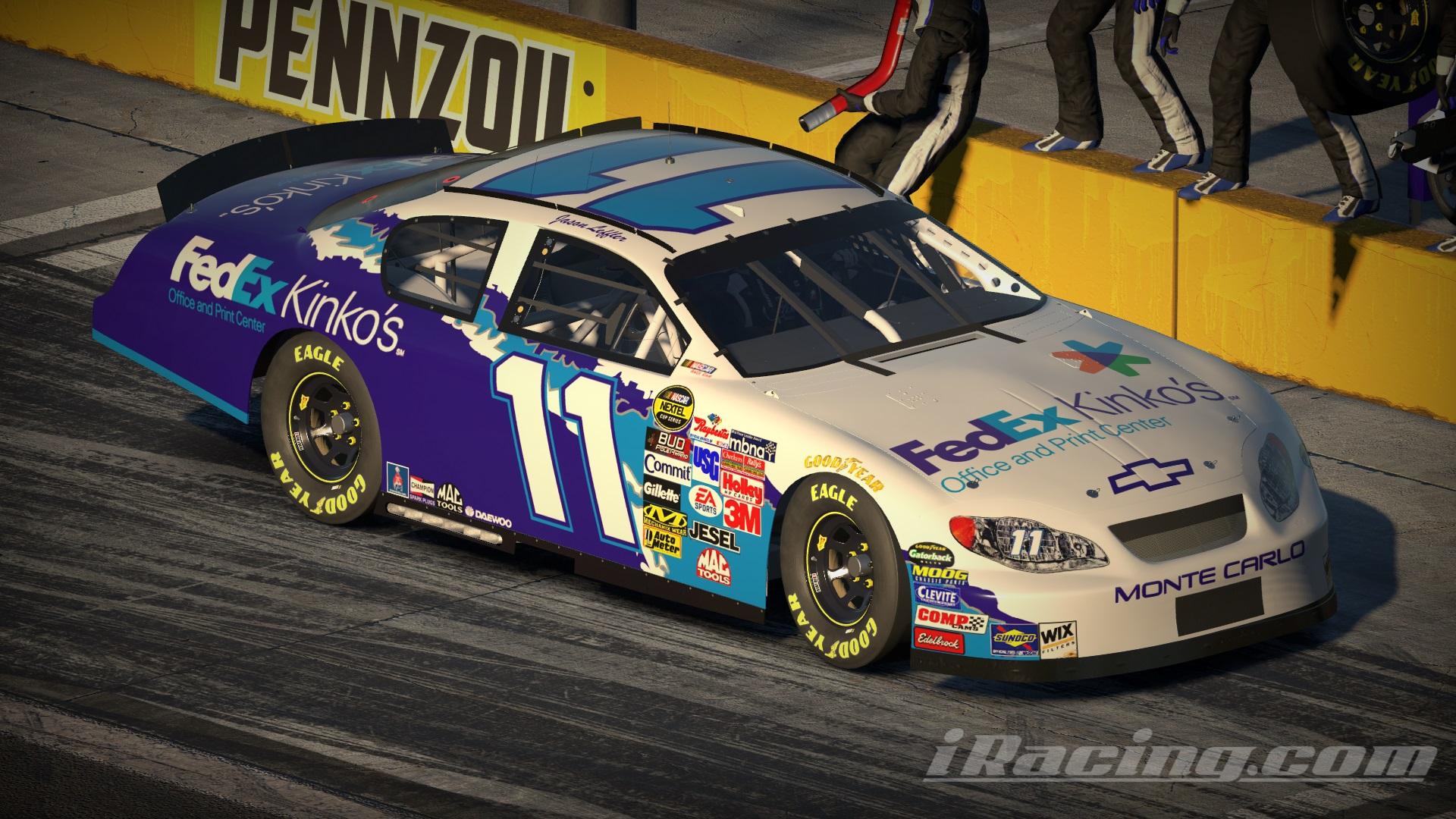 2005 #11 Jason Leffler FedEx Kinkos Chevrolet Monte Carlo Sim Stamped ...