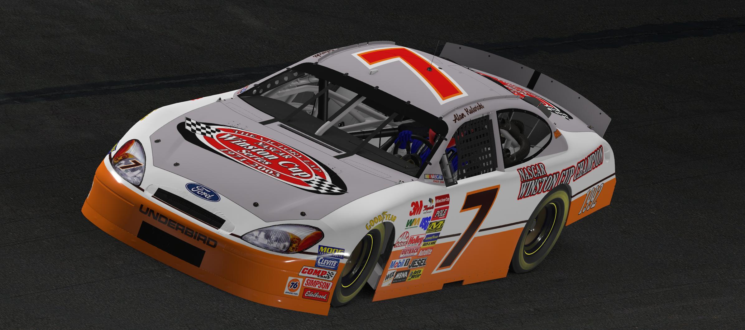 Alan Kulwicki Victory Lap UNDERBIRD by Kevin Dallatore - Trading Paints
