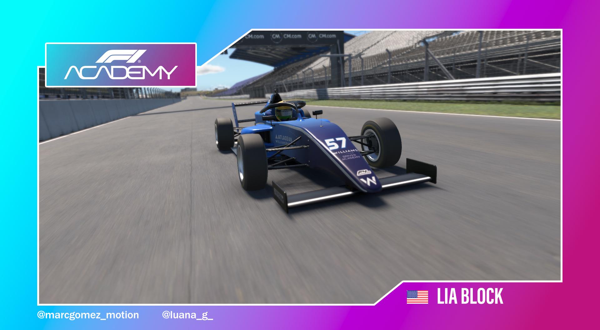 F1 Academy - Williams - Lia Block by Marcio Gomes3 - Trading Paints