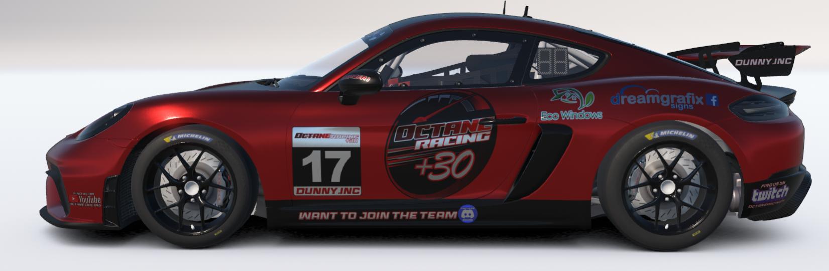 Octane Racing Porsche 718 GT4 RED by Brett Gray - Trading Paints