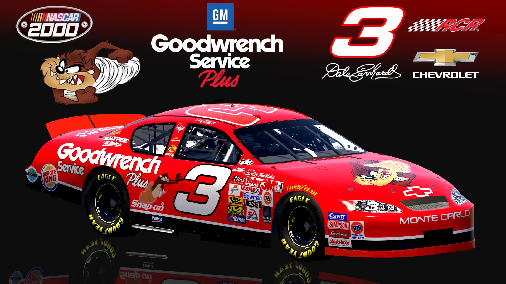 2000 #3 Dale Earnhardt Taz Chevrolet Monte Carlo (SS) Sim Stamped ...