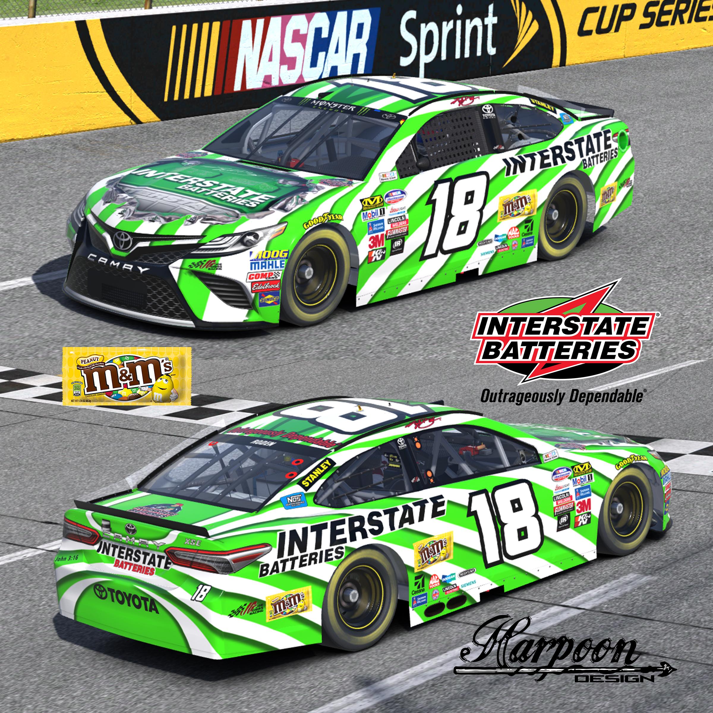 2017 Kyle Busch Interstate Camry by Brantley Roden - Trading Paints