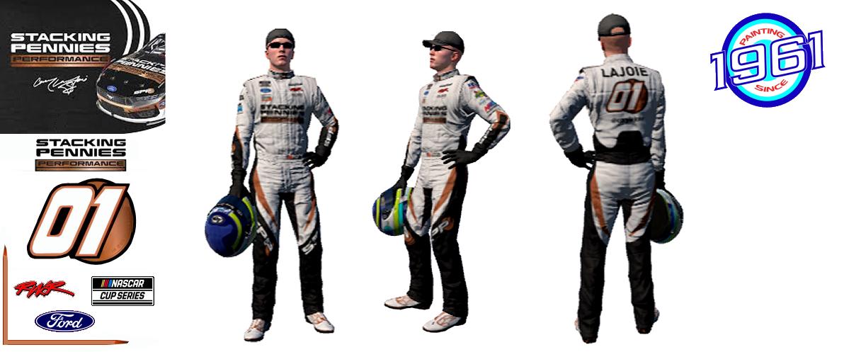 2025 #01 Corey LaJoie Stacking pennies Racing suit. by Micael Hagstrom ...
