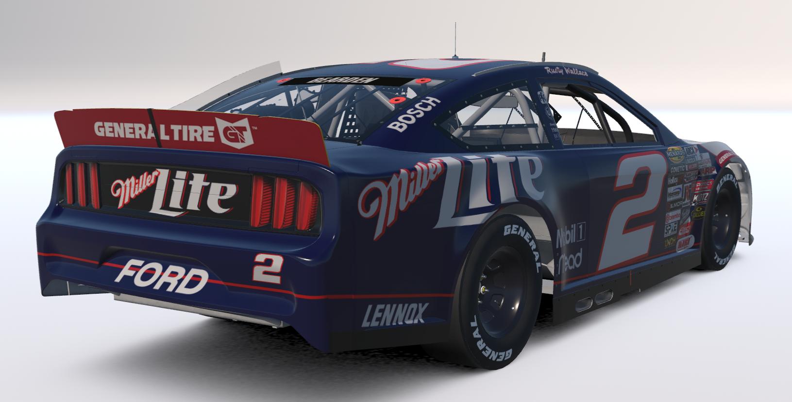 Rusty Wallace 2000 Miller Lite Arca Mustang (No Numbers) Texture Update ...