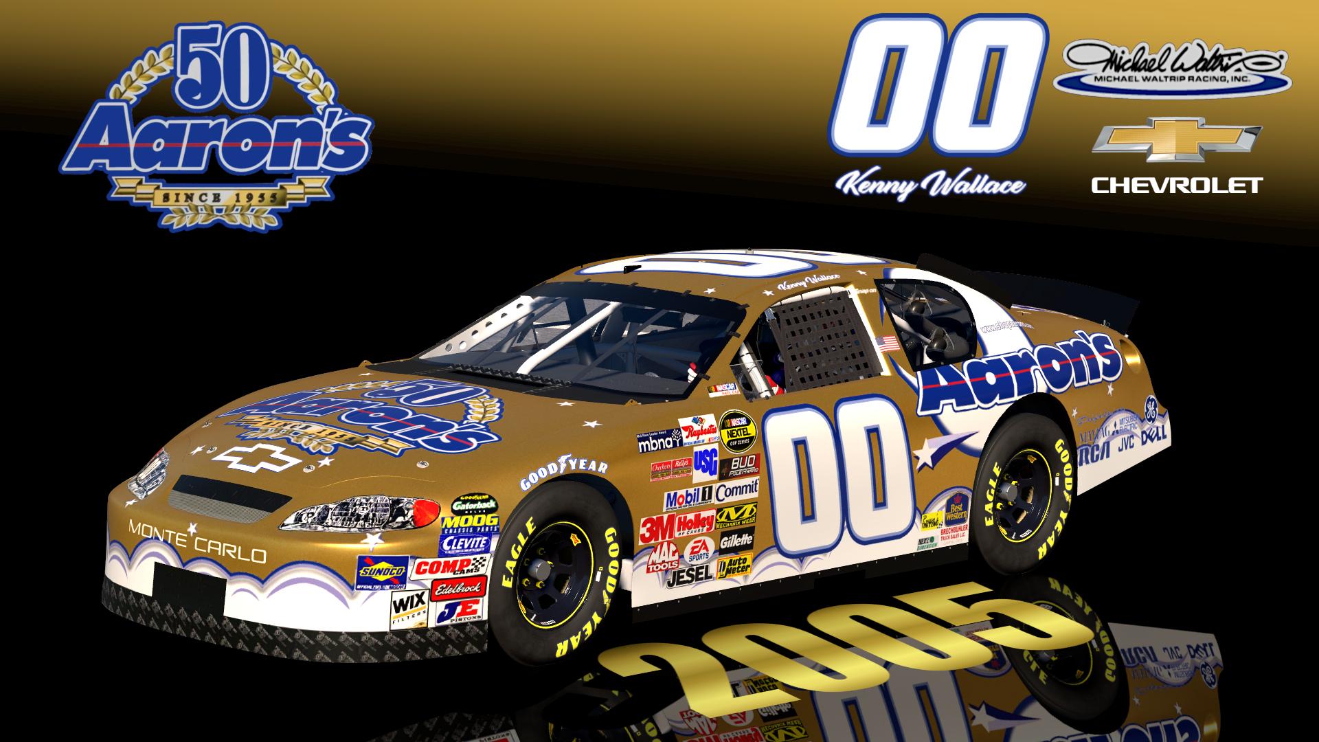 2005 #00 Kenny Wallace Aarons 50th Anniversary Chevrolet Monte Carlo ...