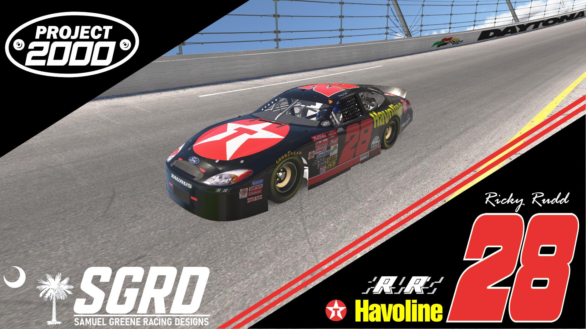 Ricky Rudd 2000 Daytona 500 Texaco Havoline Ford - Speedway Body (Sim ...