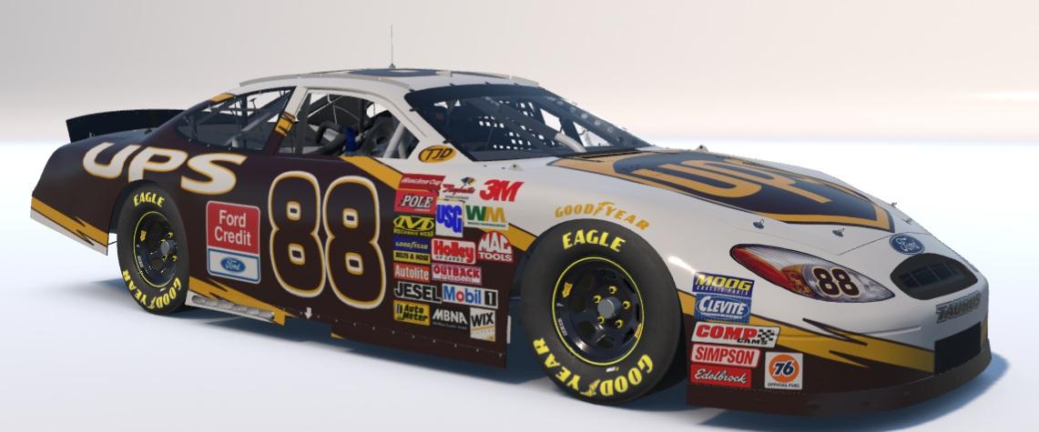 Dale Jarrett UPS Throwback by Jerry Bynum - Trading Paints