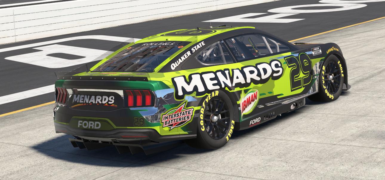 Menards NASCAR Next Gen Ford Mustang by Christopher R. - Trading Paints