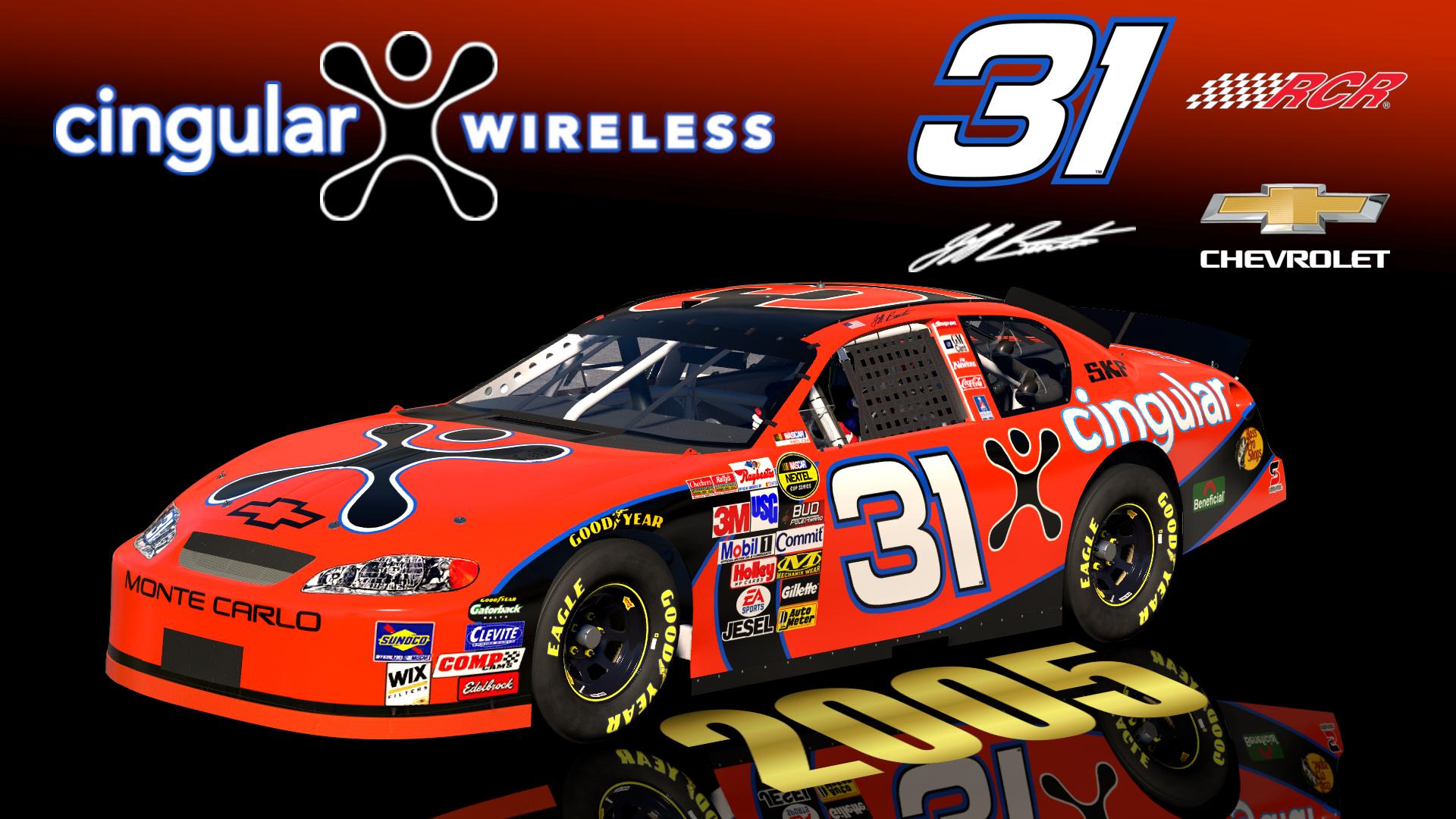 (SS) 2005 #31 Jeff Burton Cingular Wireless Chevrolet Monte Carlo Sim ...