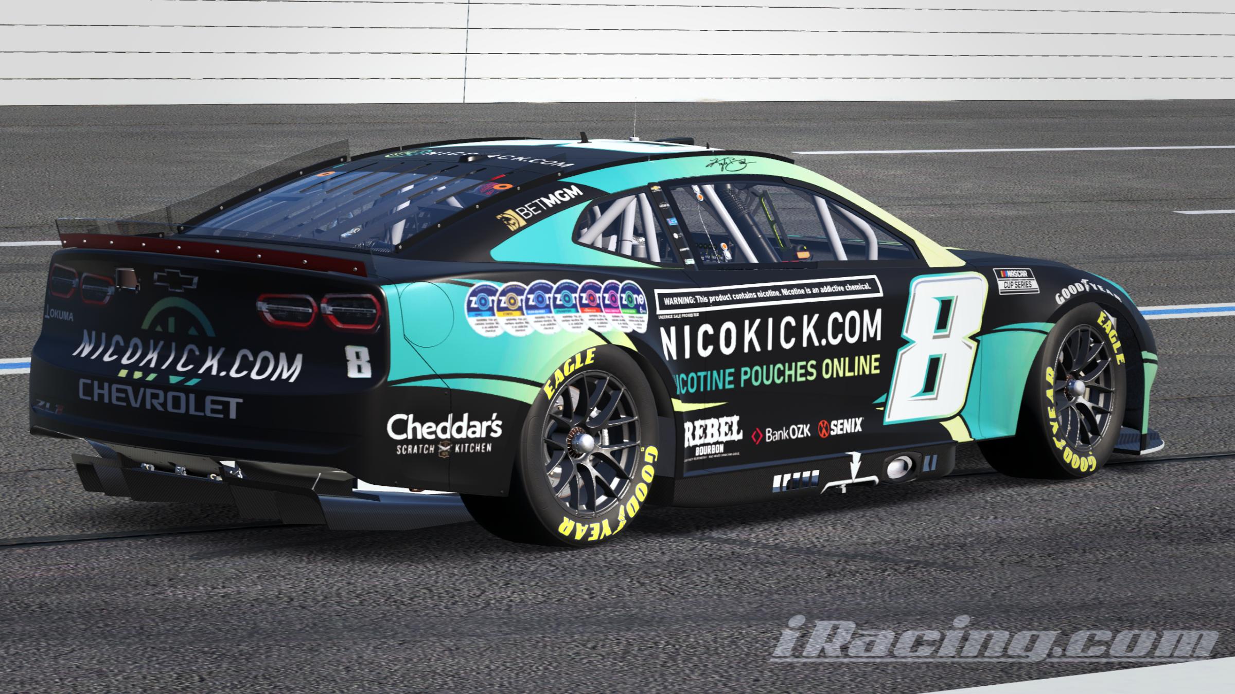Kyle Busch 2025 Nicokick (Custom #) by Gary P. - Trading Paints
