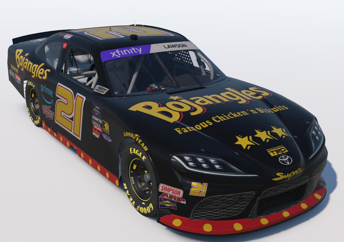 Bojangles Black NASCAR XFINITY Toyota Supra by Ronald Lawson2 - Trading ...