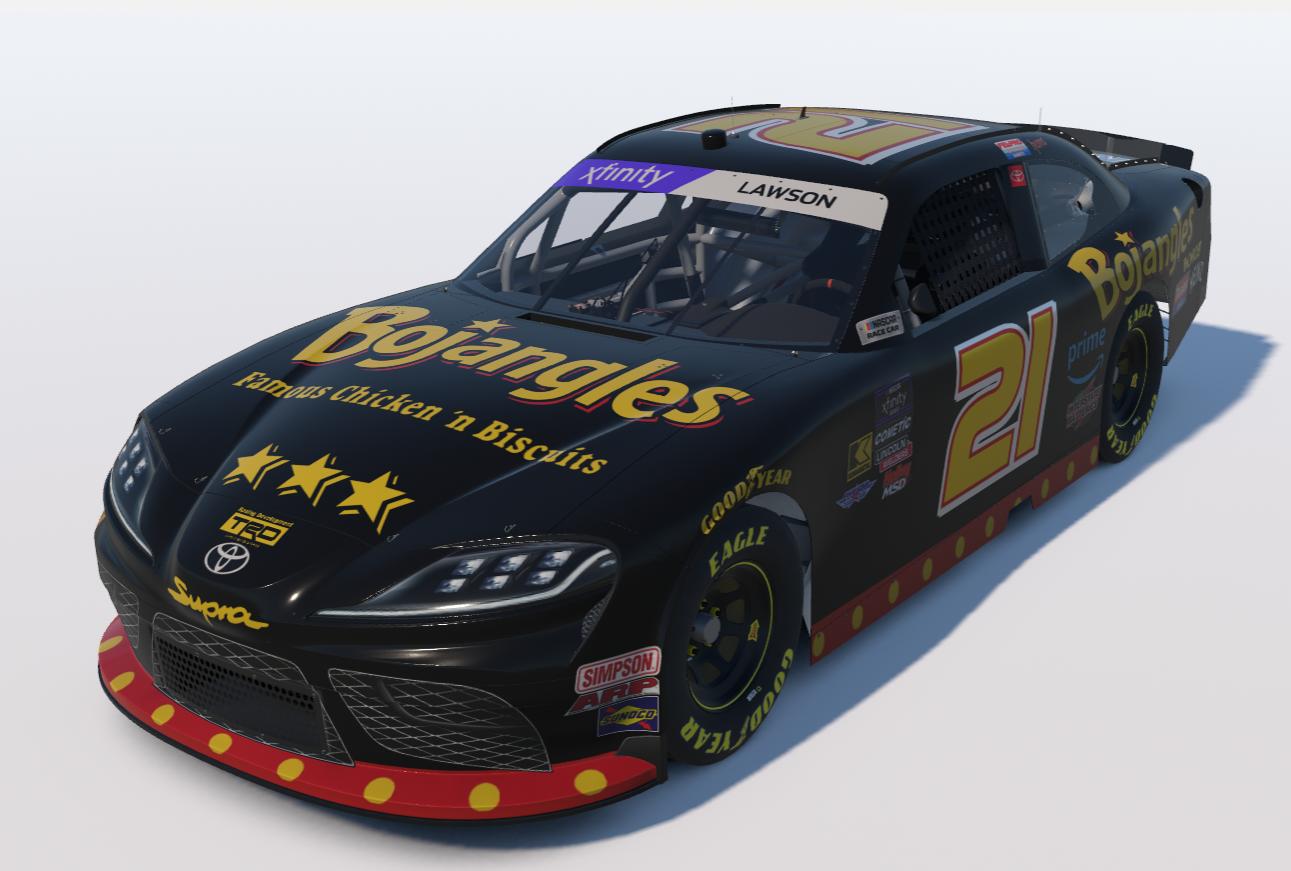 Bojangles Black NASCAR XFINITY Toyota Supra by Ronald Lawson2 - Trading ...