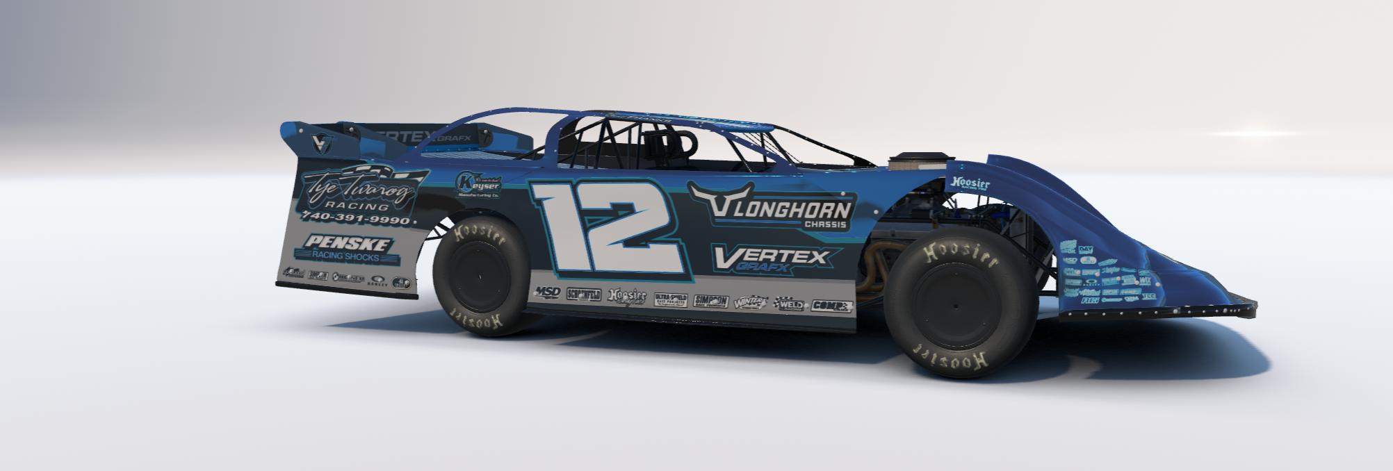 Clint Franks Dirt Late Model by Tyler Bowman4 - Trading Paints