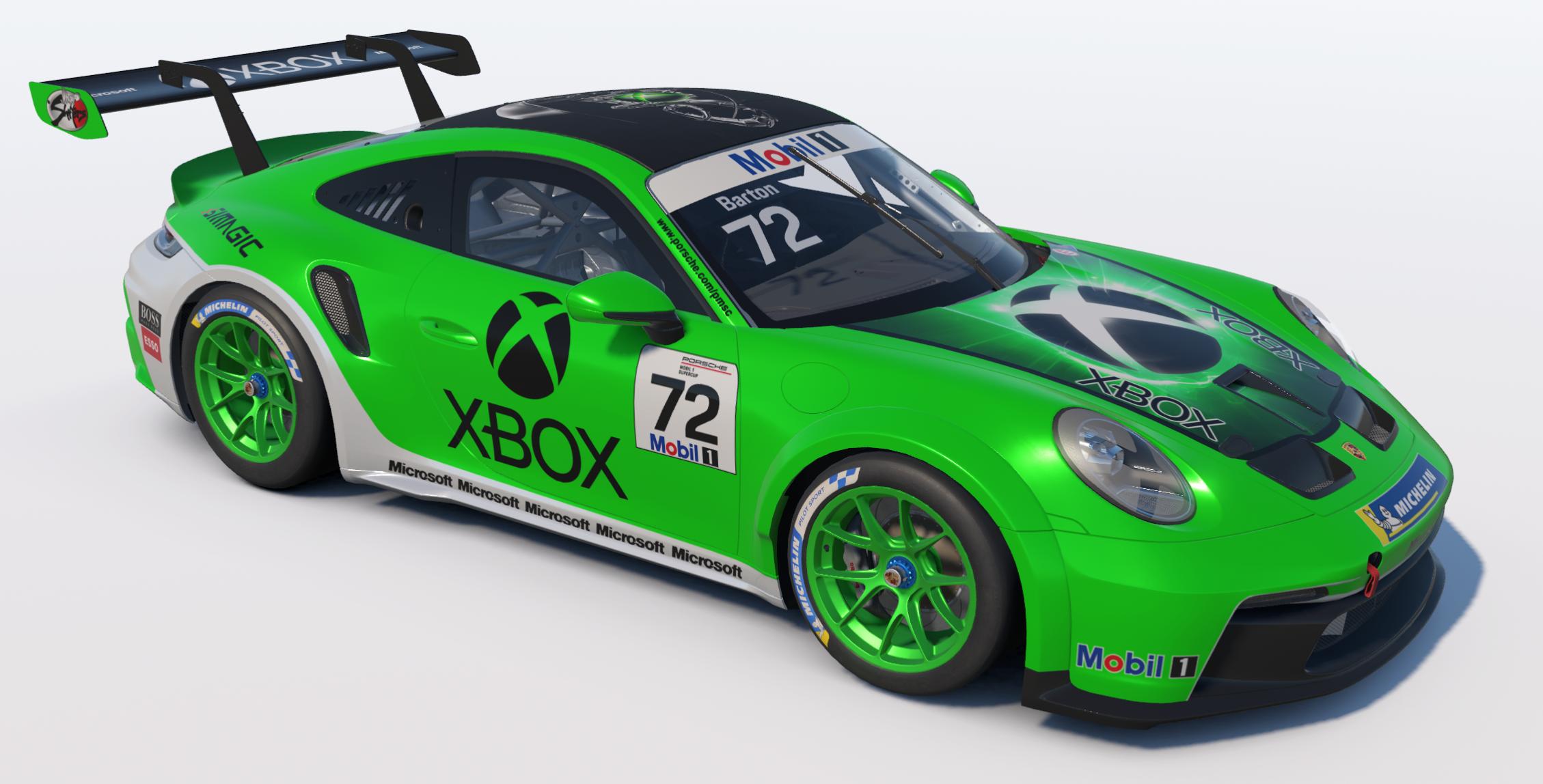 Porsche 992 Cup XBOX Racing by Greg Barton - Trading Paints
