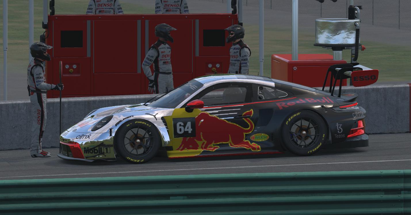 Red Bull Chrome Concept - Porsche 911 GT3 R (992) by Ellis Phillips - Trading Paints