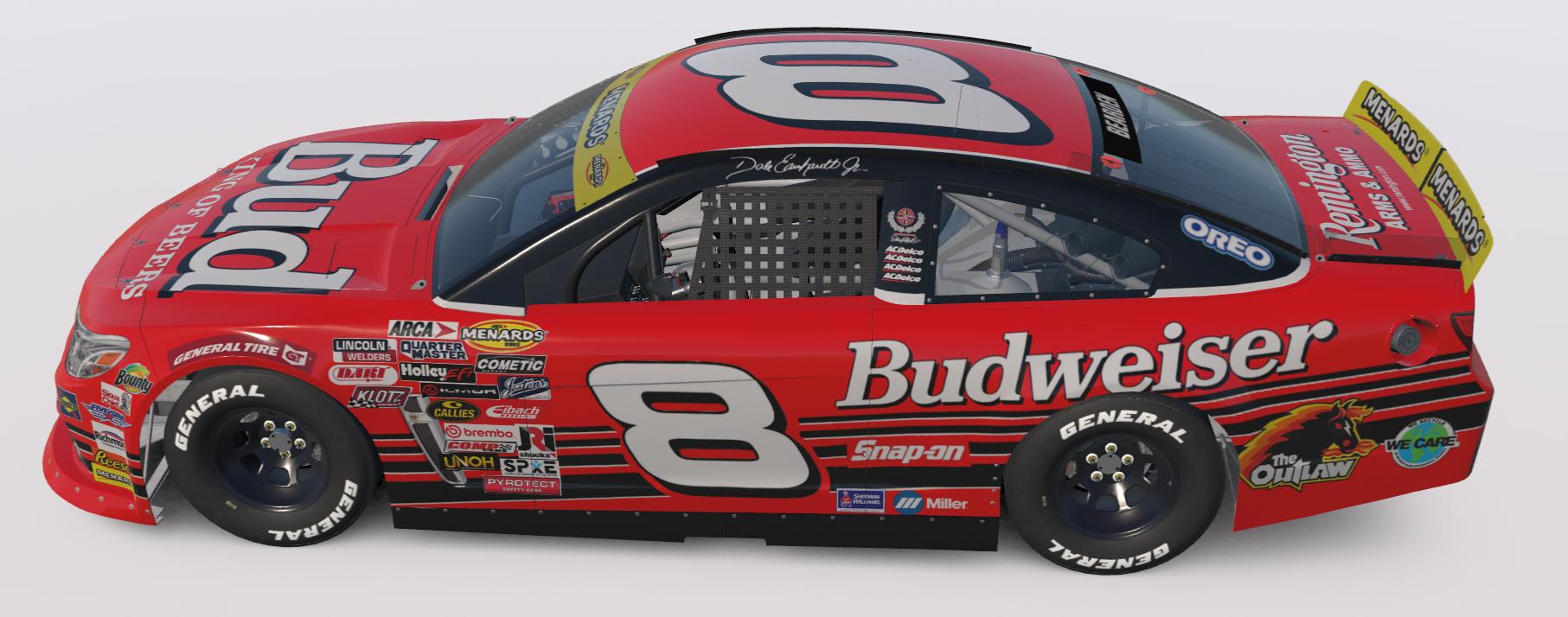 Dale Jr 2000 rookie Bud Chevy w numbers by Josh Bearden - Trading Paints