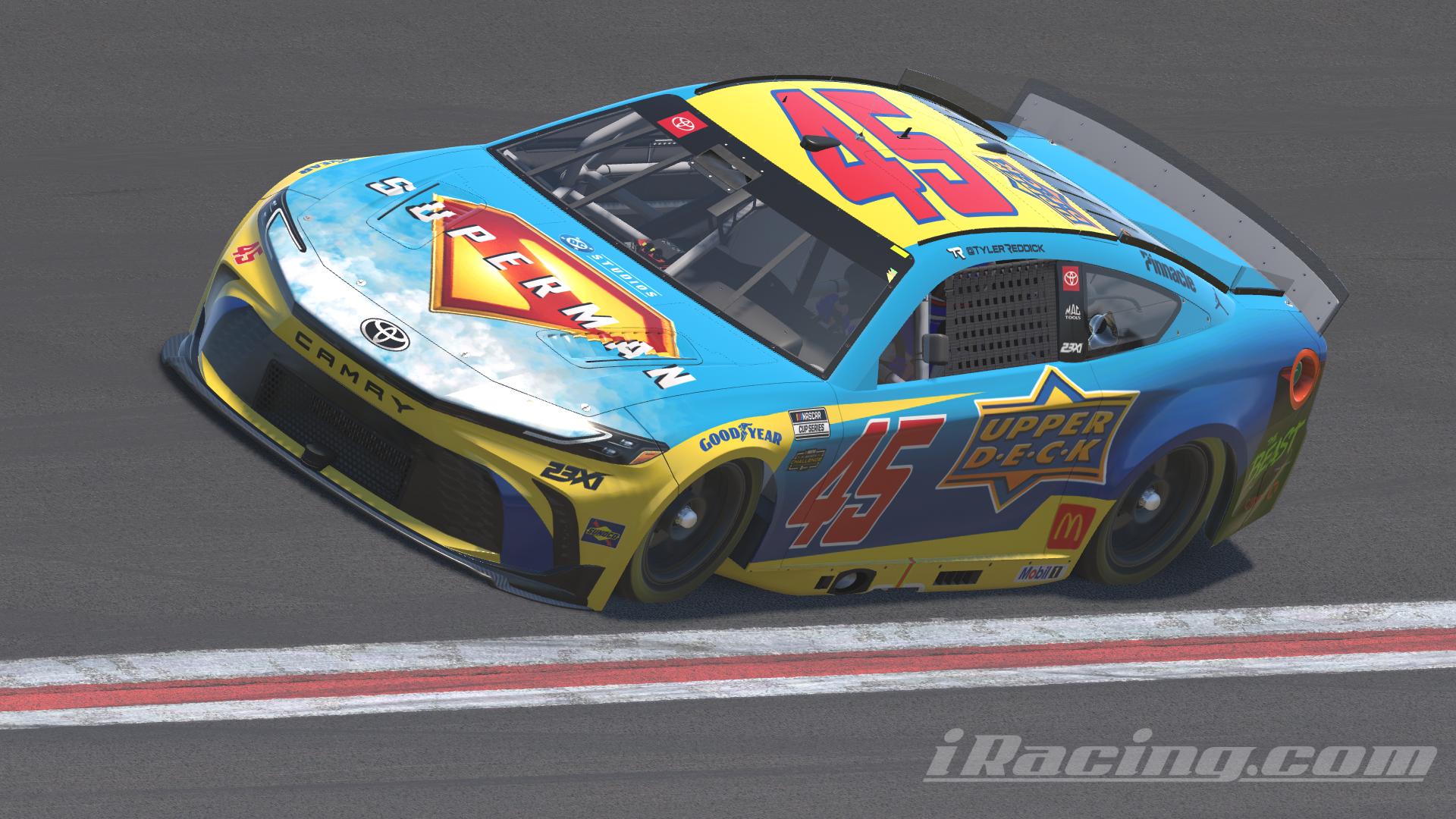 2025 #45 Tyler Reddick Superman by William M. - Trading Paints