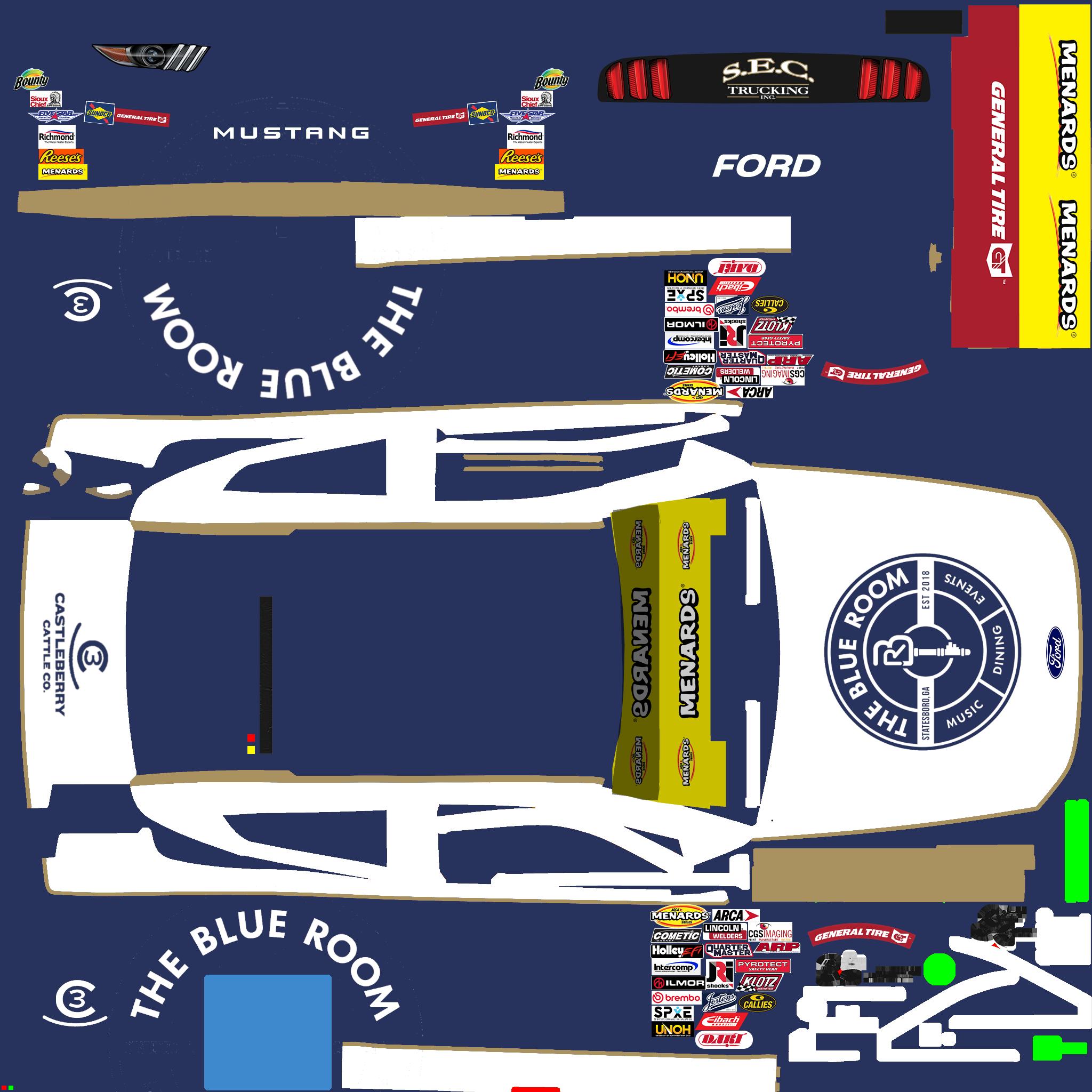 ARCA Ford Mustang by Isaac Castleberry - Trading Paints