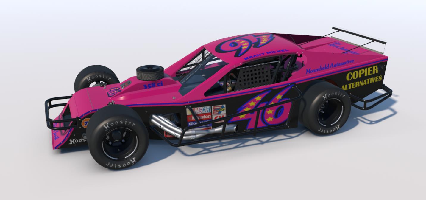 pink black blue Modified gary throwback by Brant Mickel - Trading Paints