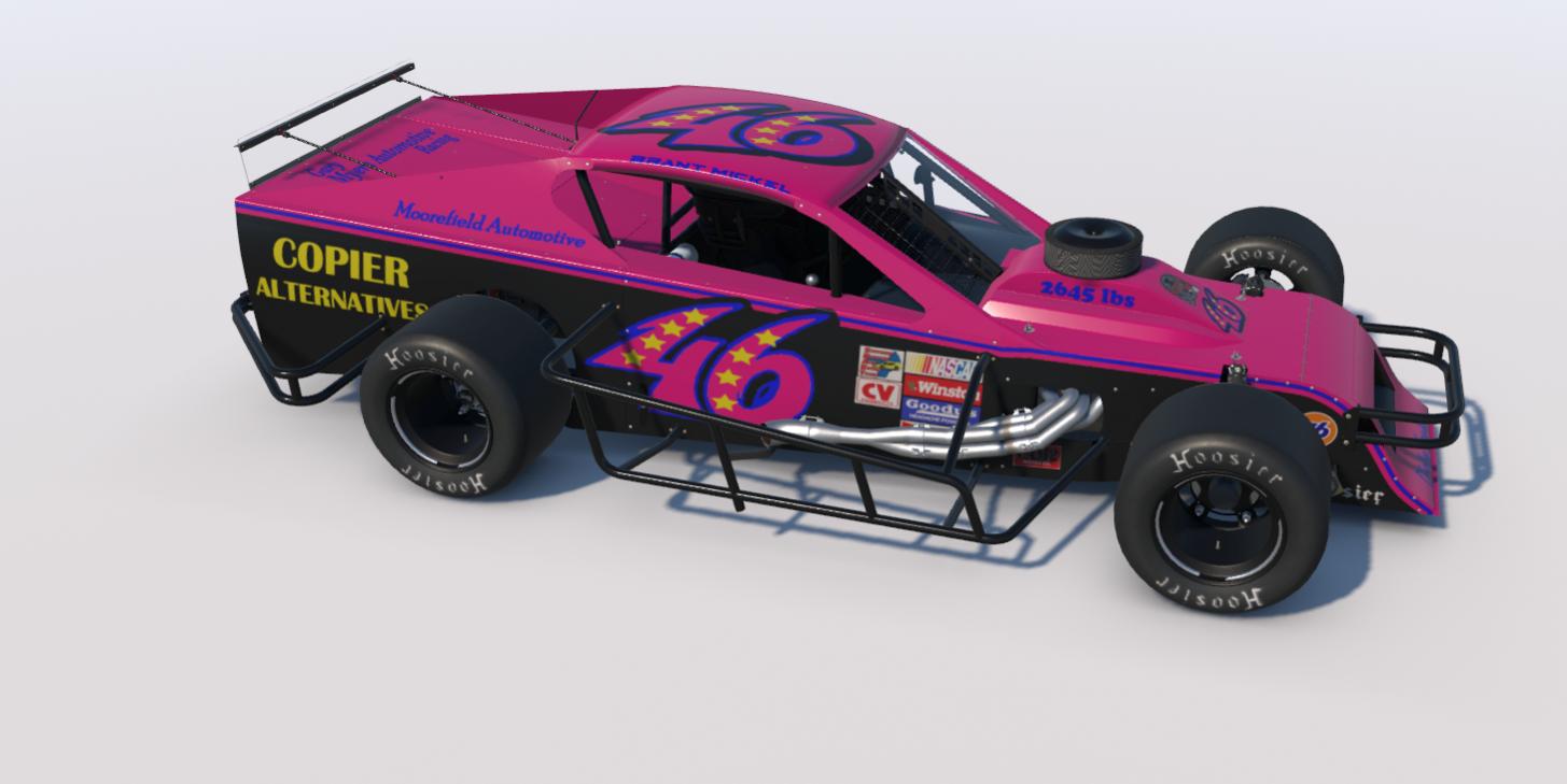 pink black blue Modified gary throwback by Brant Mickel - Trading Paints