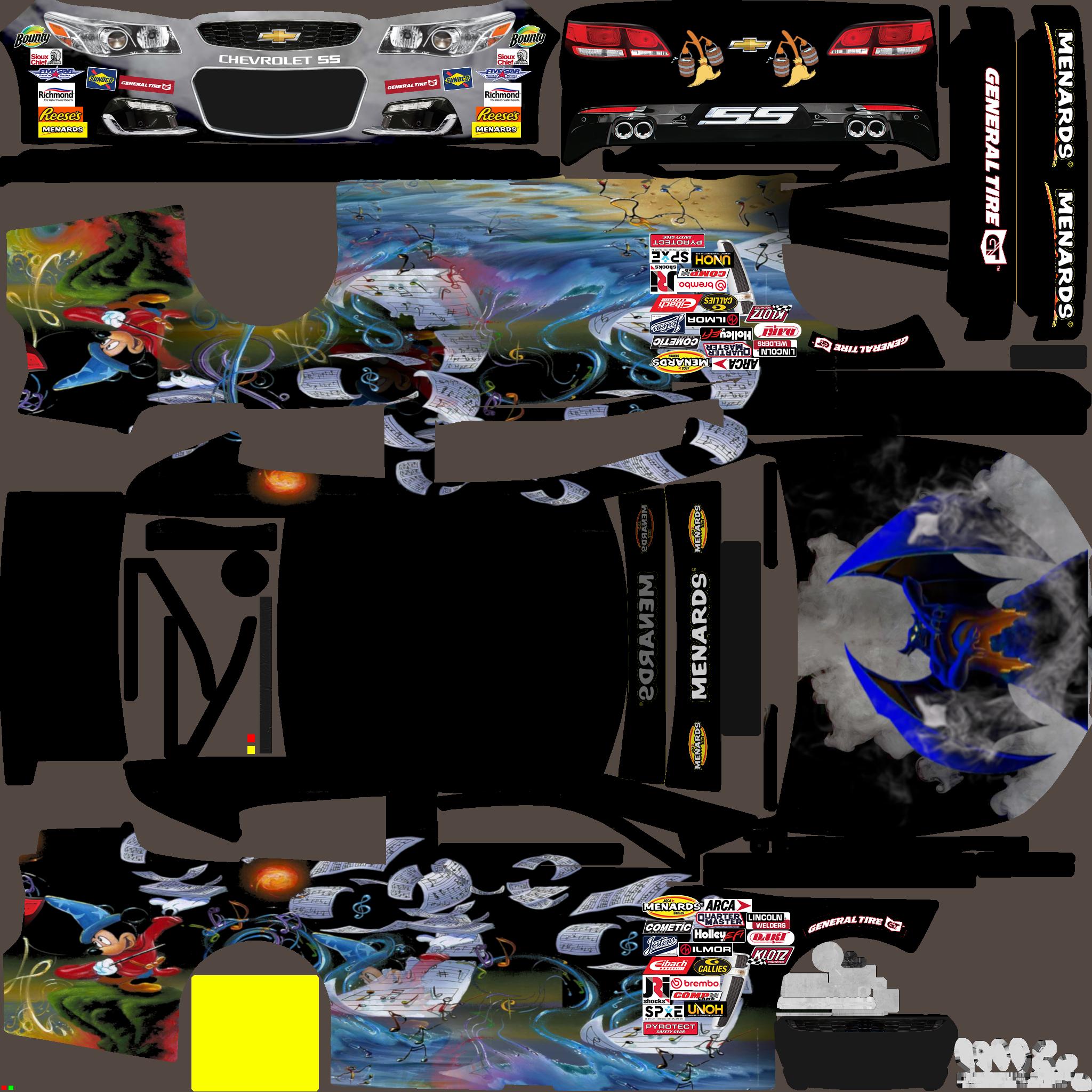ARCA Chevy SS disney by Chris D. - Trading Paints