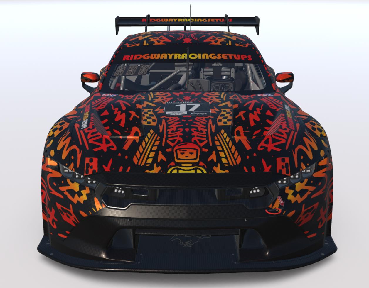 25S3 FORD MUSTANG GT3 GRAFFITI by Robert Ridgway - Trading Paints
