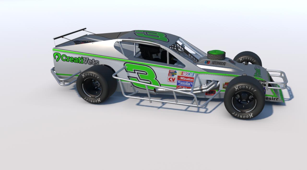 Bobby Grey CreatiVets Silver White Modified by Brant Mickel - Trading ...