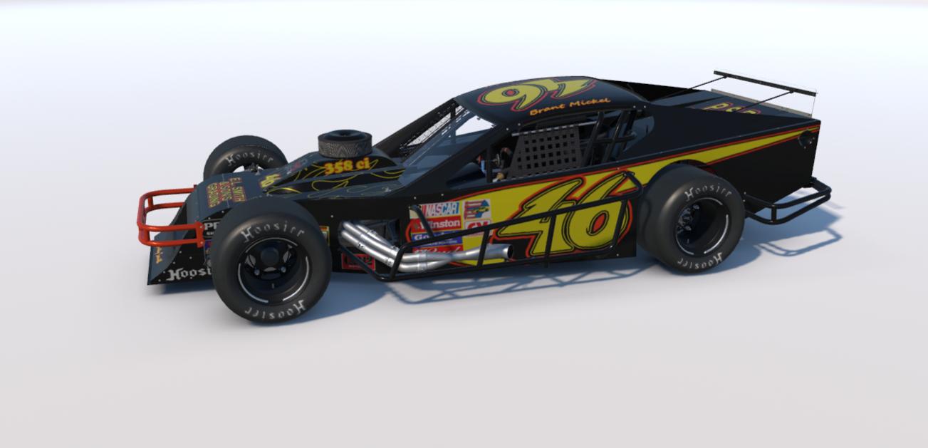 46 black yellow Modified gary throwback by Brant Mickel - Trading Paints