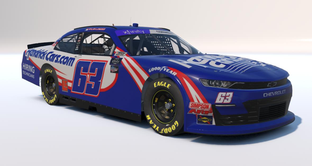 Rylan Lowder #63 Hendrickcars.com by Stephen Conwell - Trading Paints