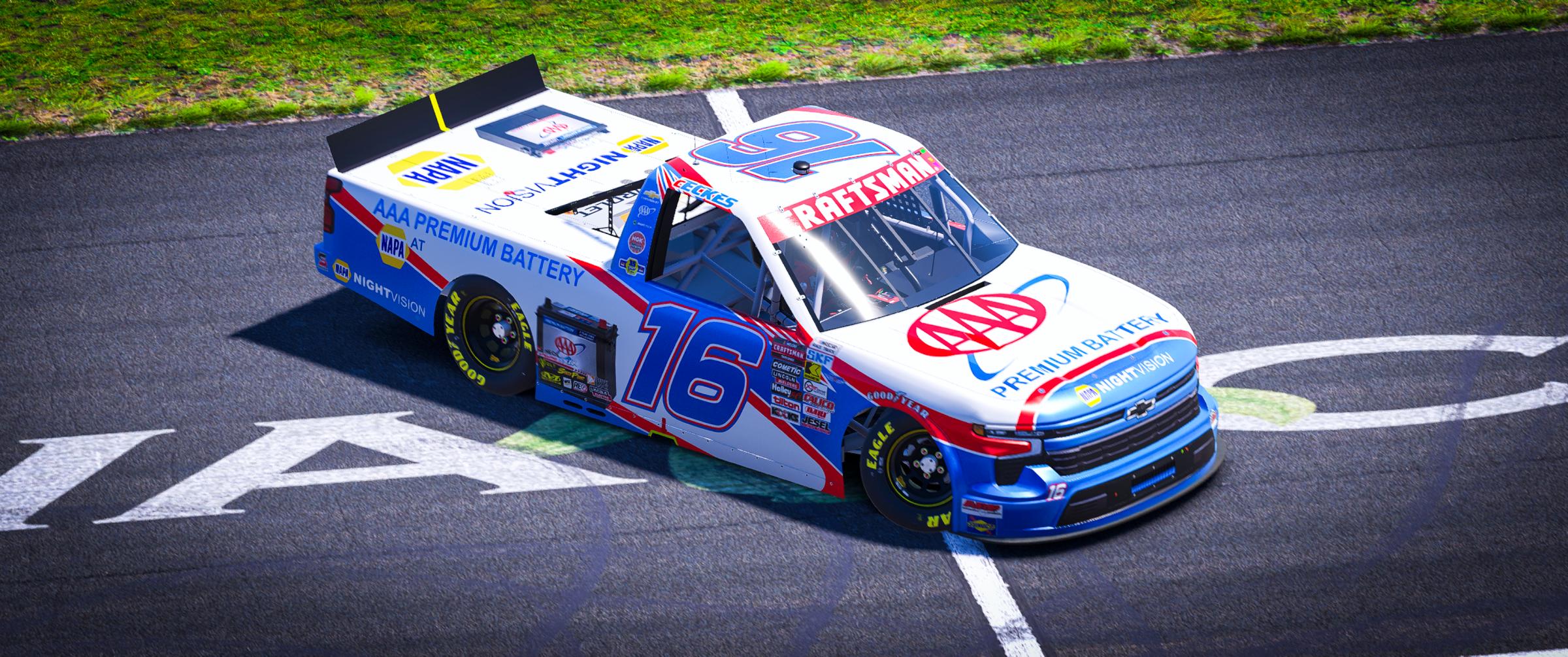 2025 Christian Eckes #16 AAA Premium Battery Chevy Cust Num by Noah ...