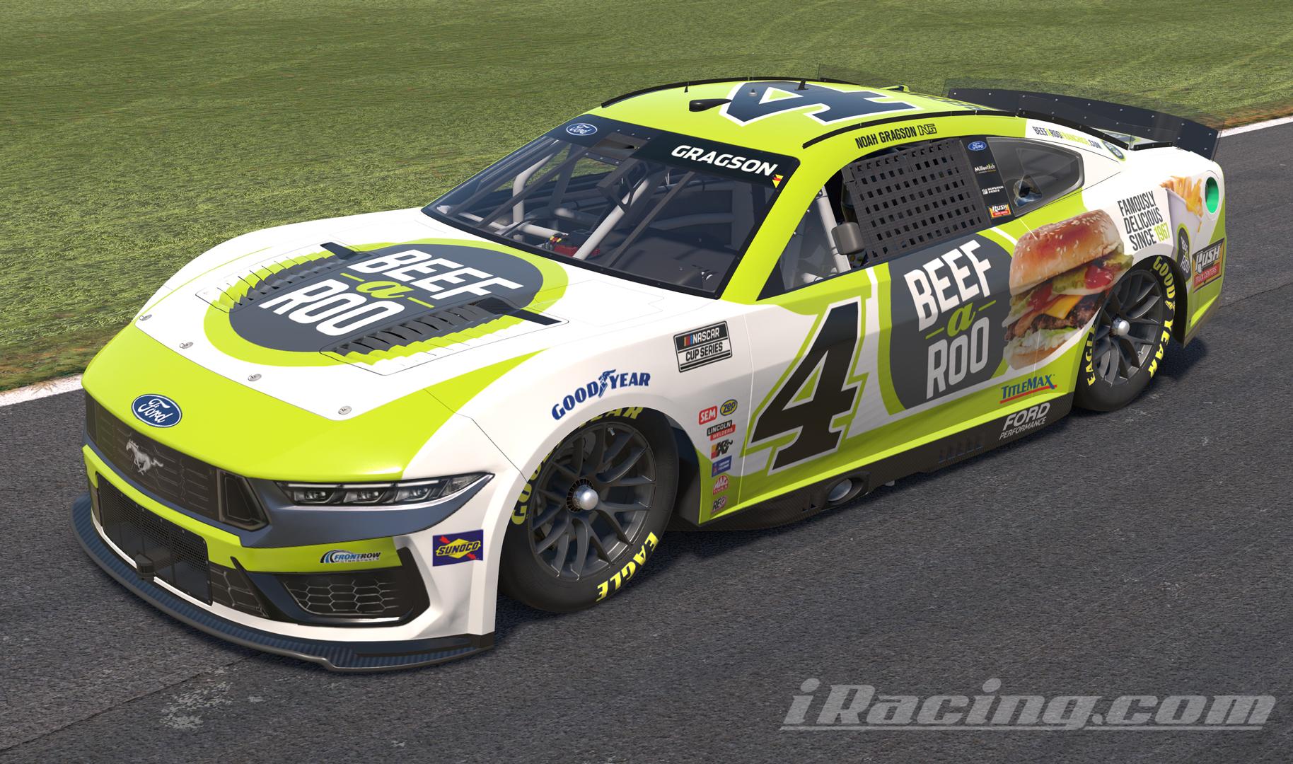 2025 4 Noah Gragson Beef A Roo Ford by Michael DiPasquale - Trading Paints