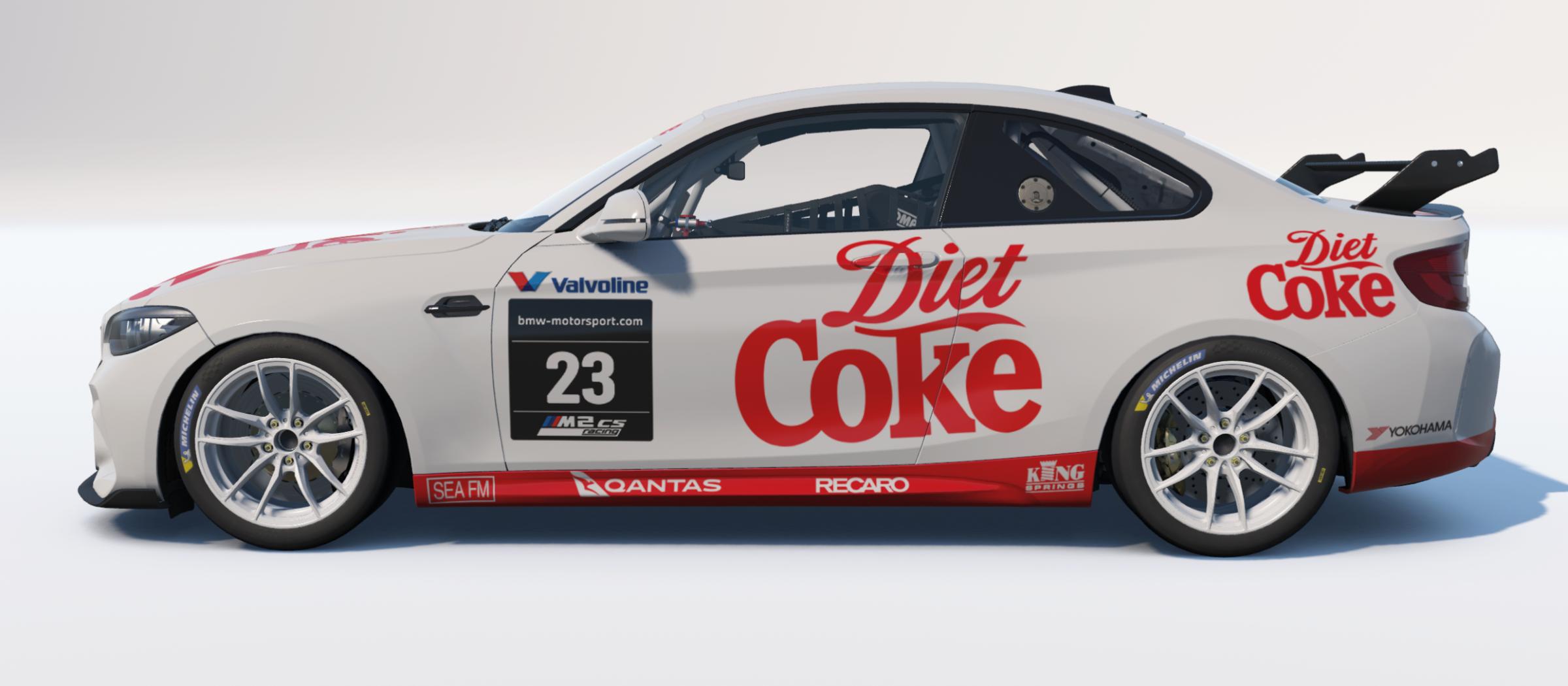BMW M2 Paul Morris 1994 Diet Coke livery by Greg Barton - Trading Paints