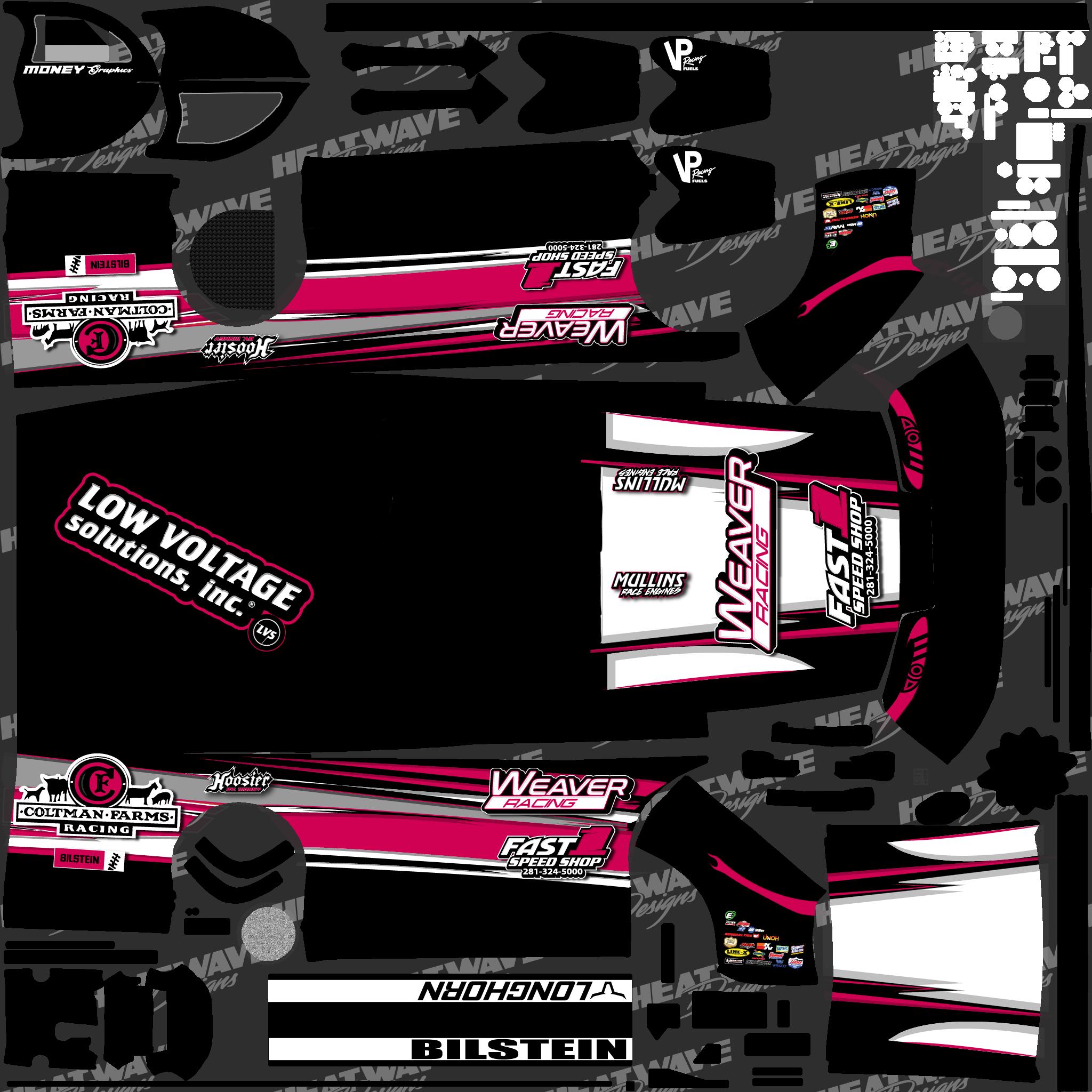 Dirt Late Model Vector Smart Template v2 01 by Cricket Hill2 - Trading Paints