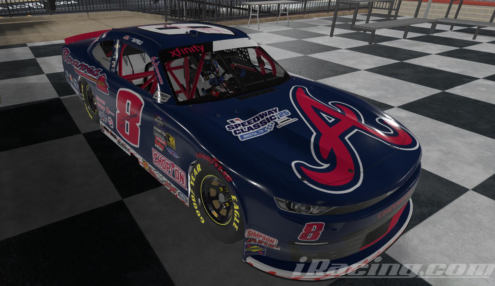 Speedway Classic 25 Braves Xfinity Car by Andrew Duffield2 - Trading Paints