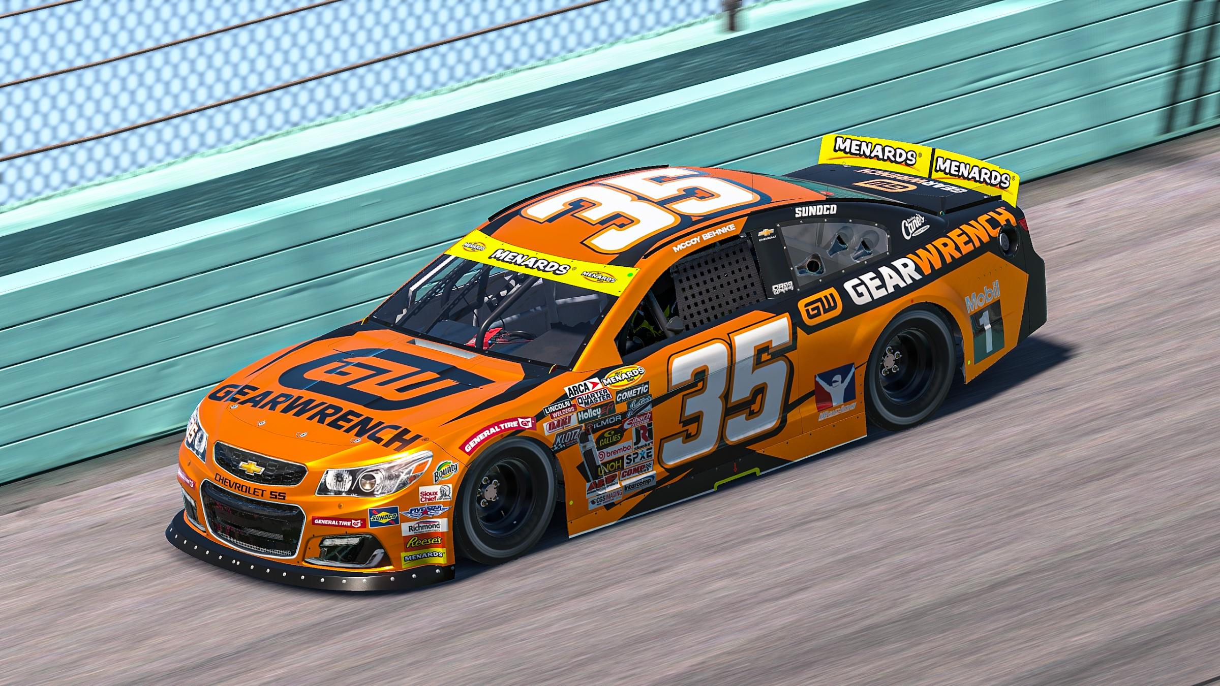#35 Mccoy Behnke GearWrench Chevy SS by Diego Roldan - Trading Paints