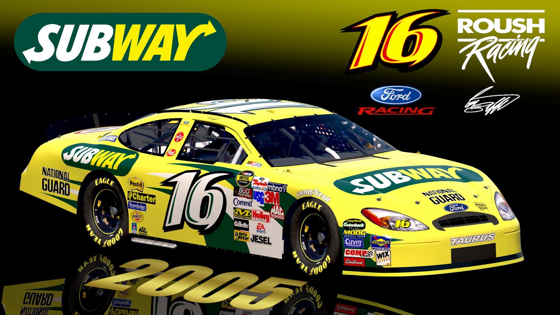 2005 #16 Greg Biffle Subway National Guard Ford Taurus by Christian ...