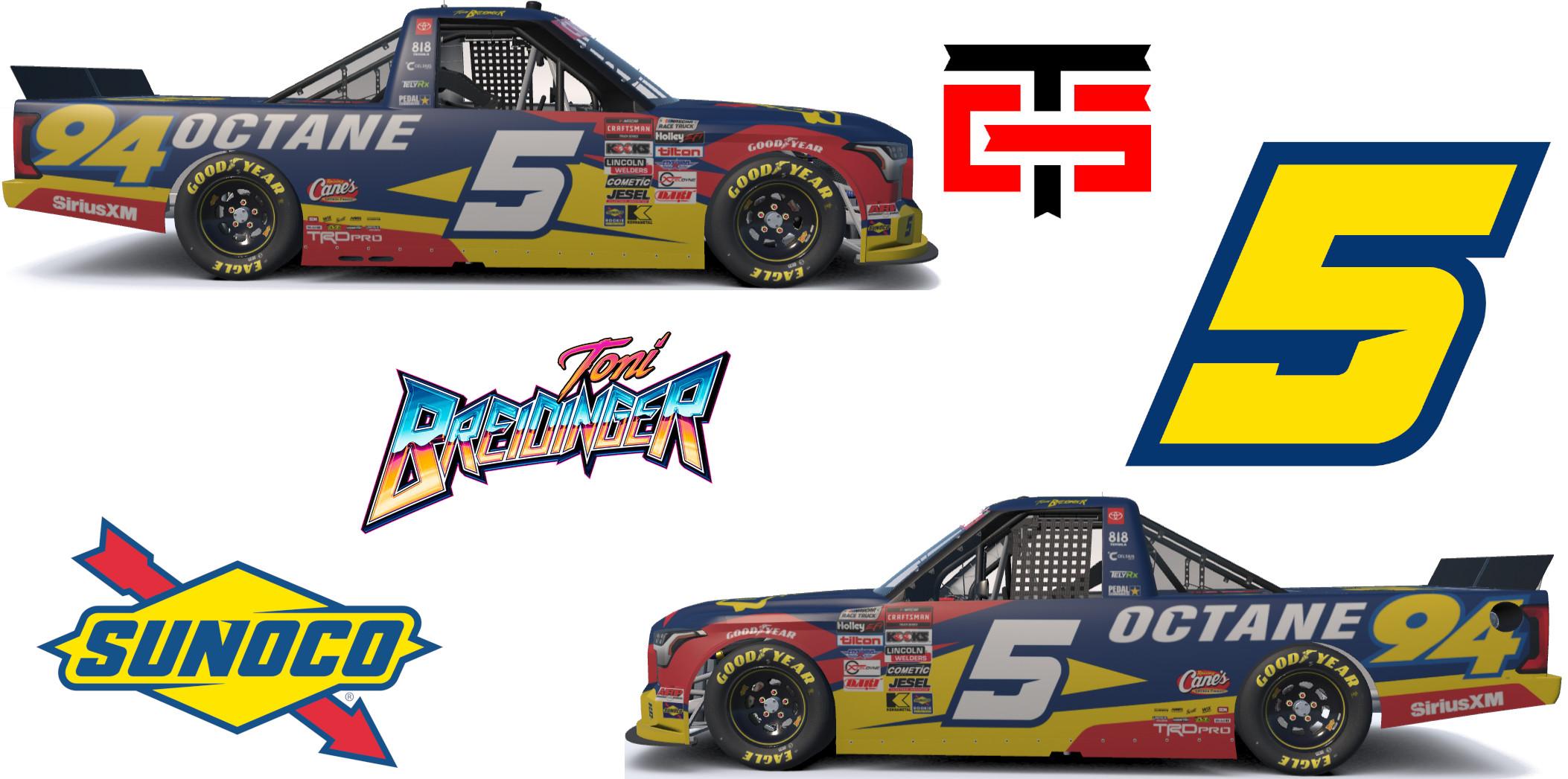 Toni Breidinger 2025 Sunoco by Benjamin W. Rogers - Trading Paints