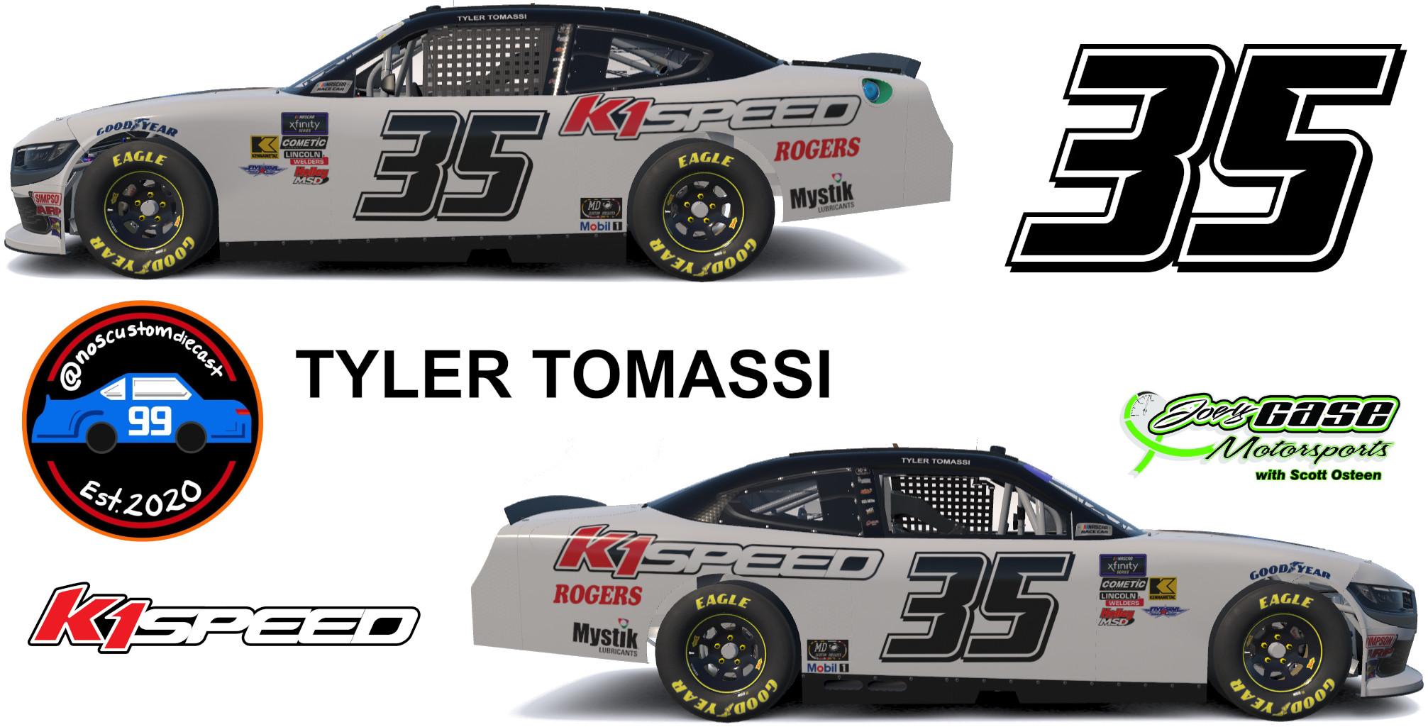 Tyler Tomassi 2025 NOS Custom Diecast/K1 (#35) by Benjamin W. Rogers - Trading Paints