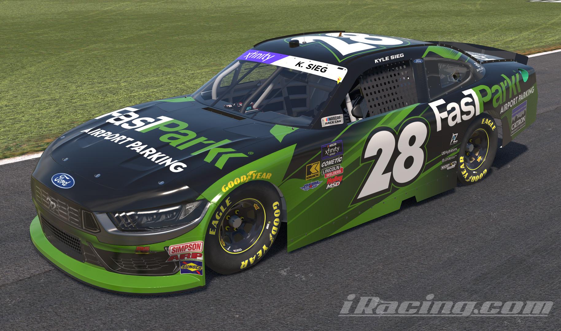 2025 28 Kyle Sieg FastPark Ford by Michael DiPasquale - Trading Paints