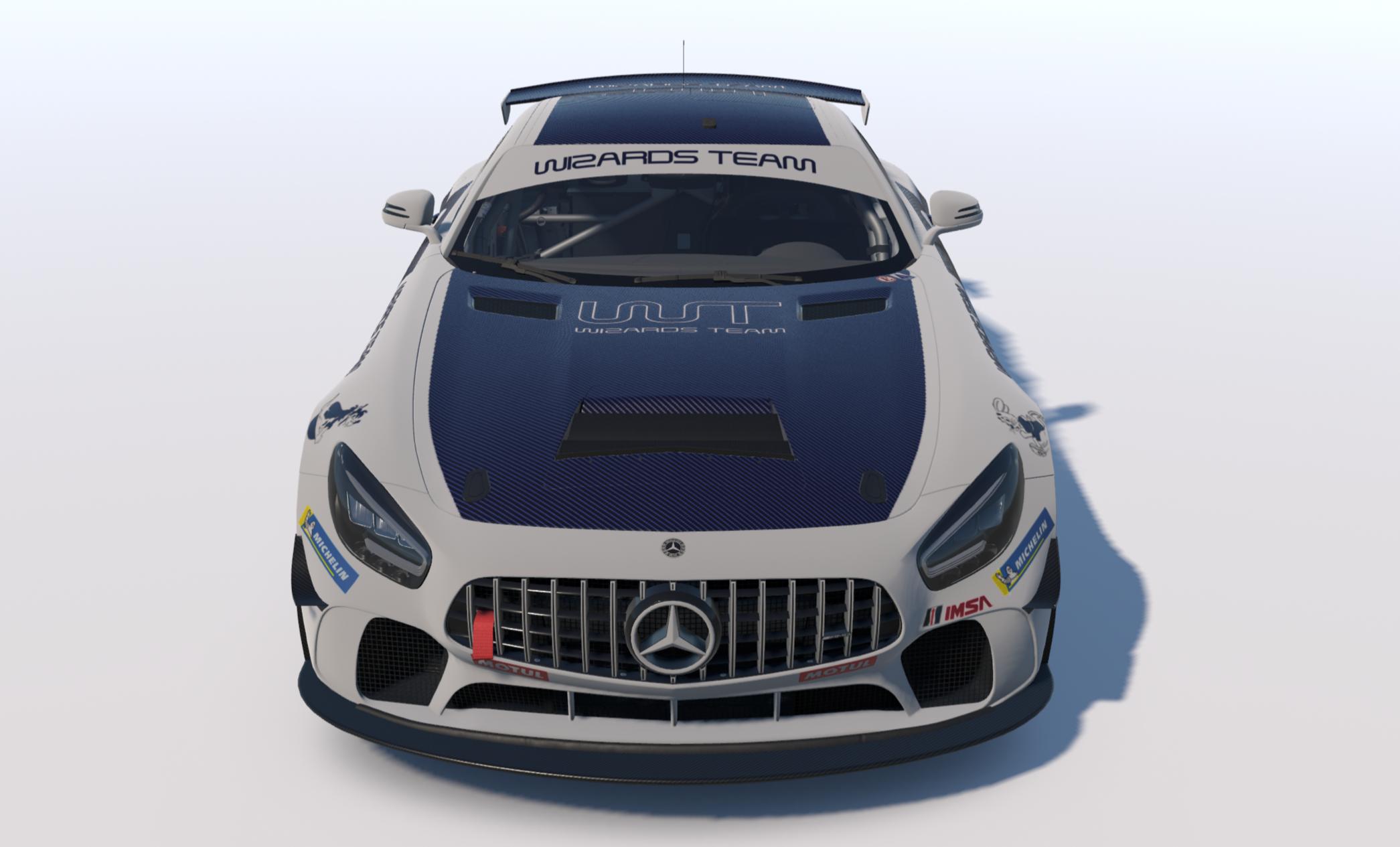 Mercedes AMG GT4 WT Blue Carbon by Igor Shirokov - Trading Paints