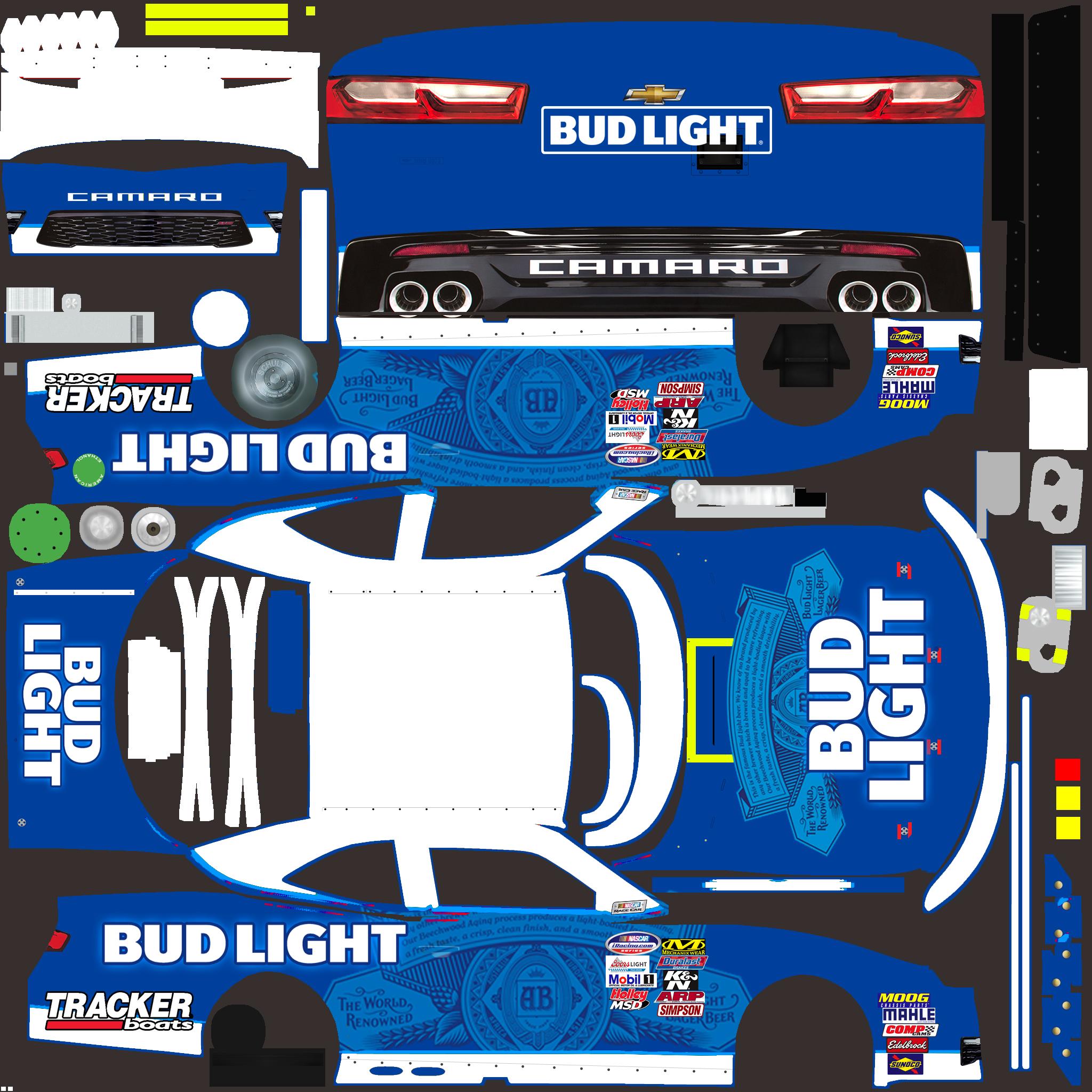 bud light camaro by Jameson Miller - Trading Paints