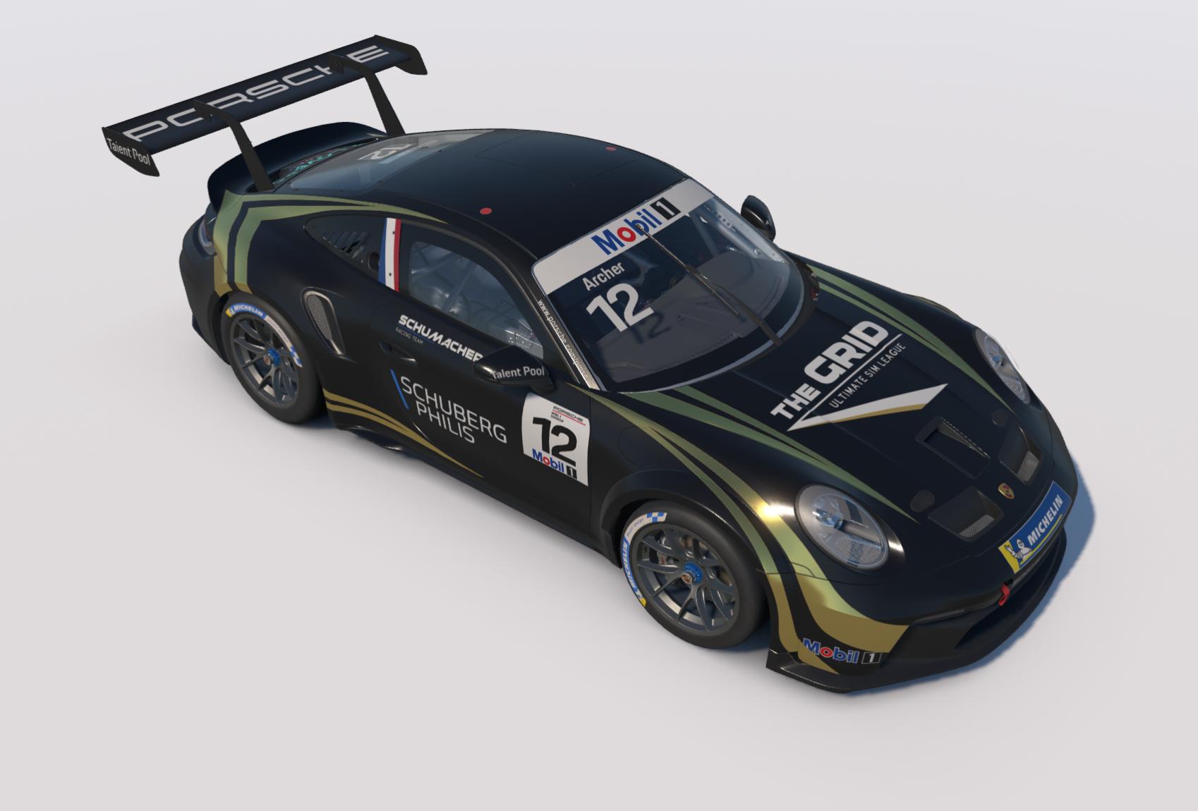 Flynt Schuring Car #12 Schumacher CLRT - 2025 Porsche Mobil1 Supercup ...