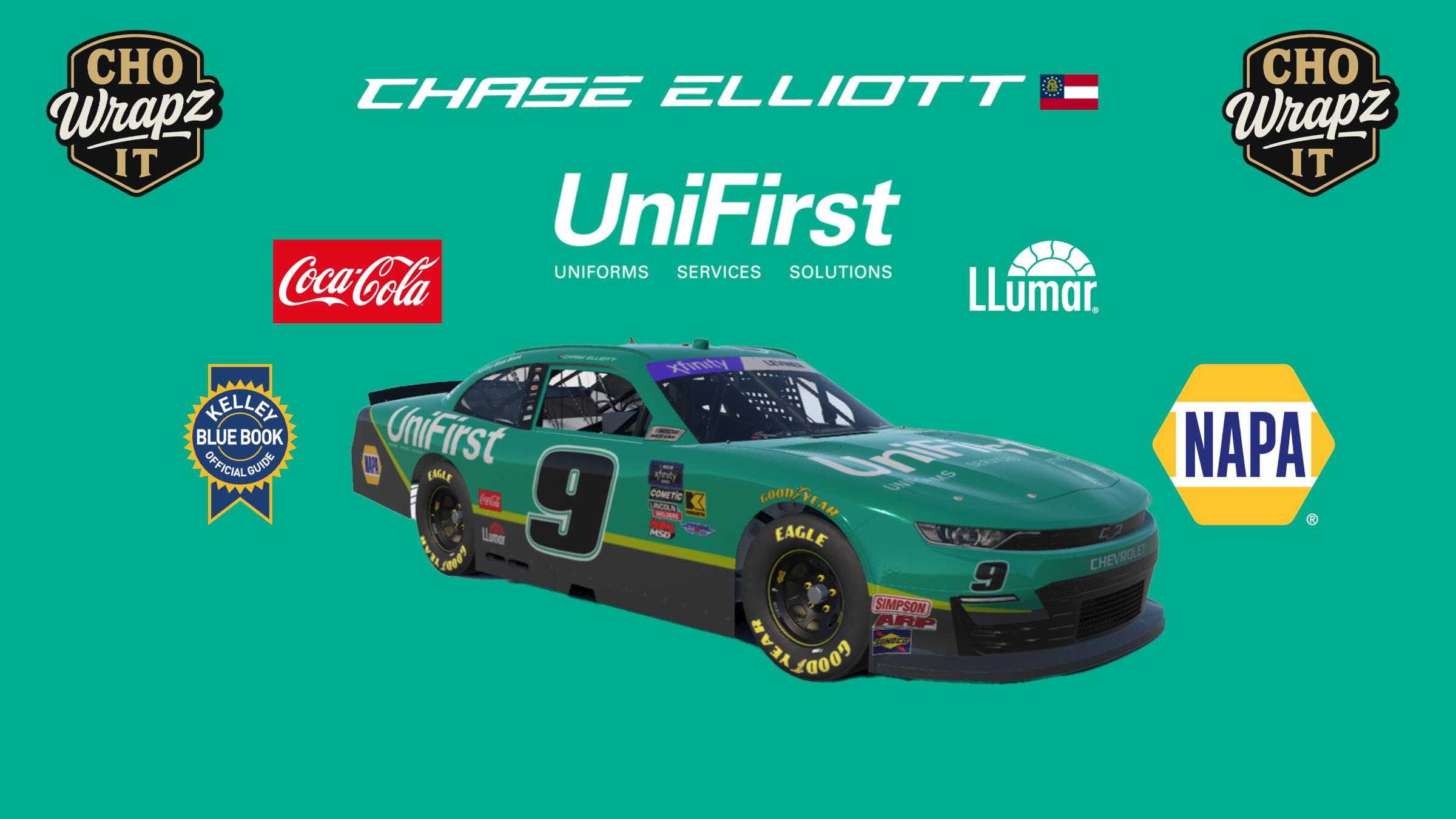 Chase Elliott Unifirst 2025 NoNum by Kaleb L. - Trading Paints