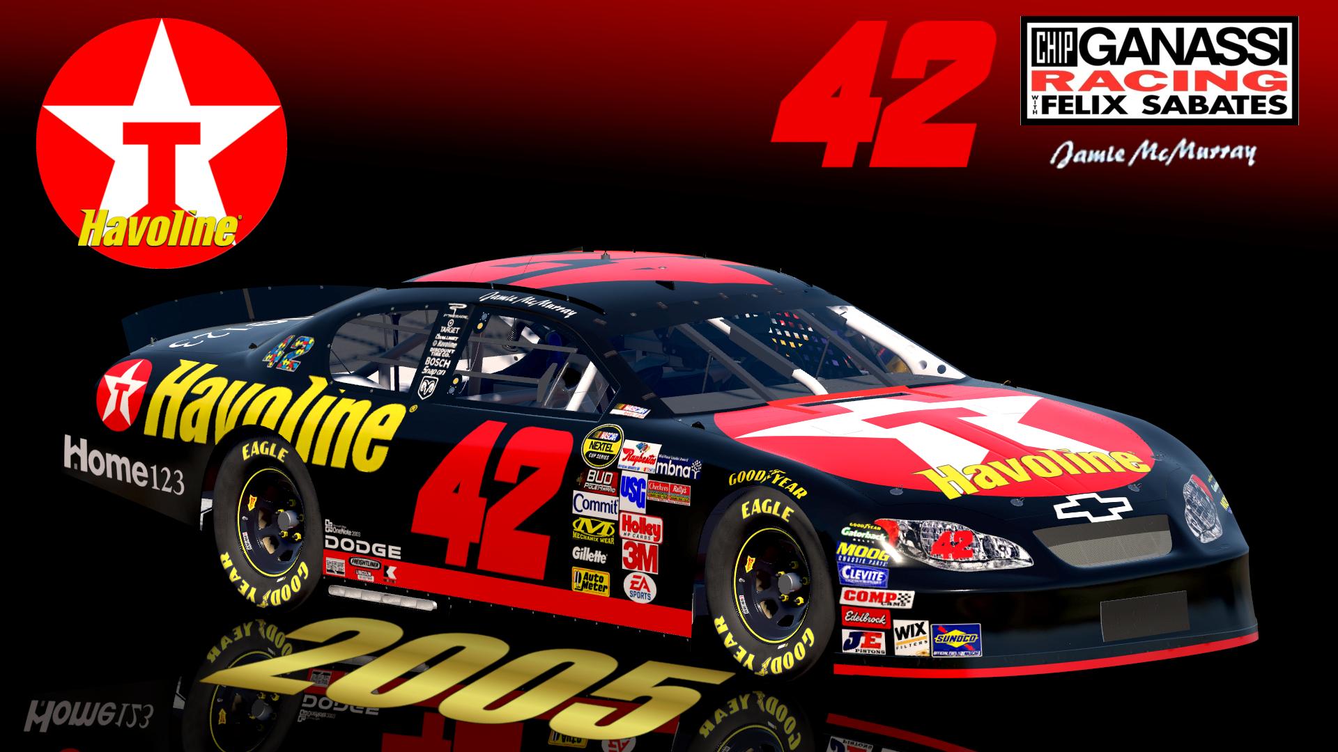 2005 #42 Jamie McMurray Texaco Havoline (Chevy) by Christian Budd ...