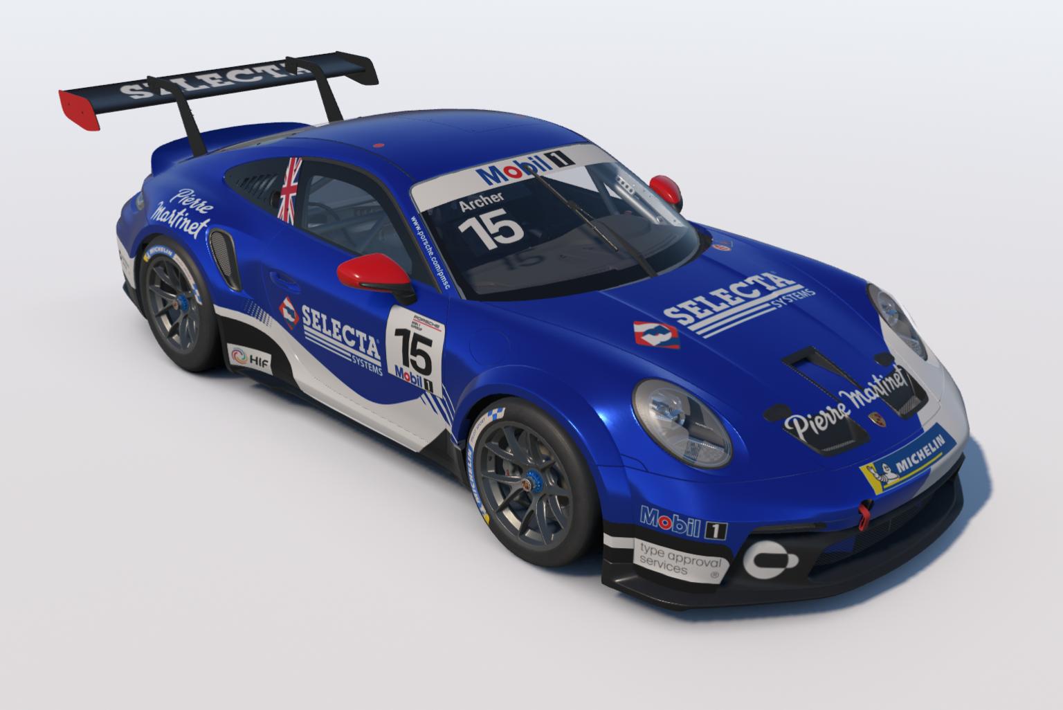 Aaron Mason Car #15 Martinet by Almeras - 2025 Porsche Mobil1 Supercup ...