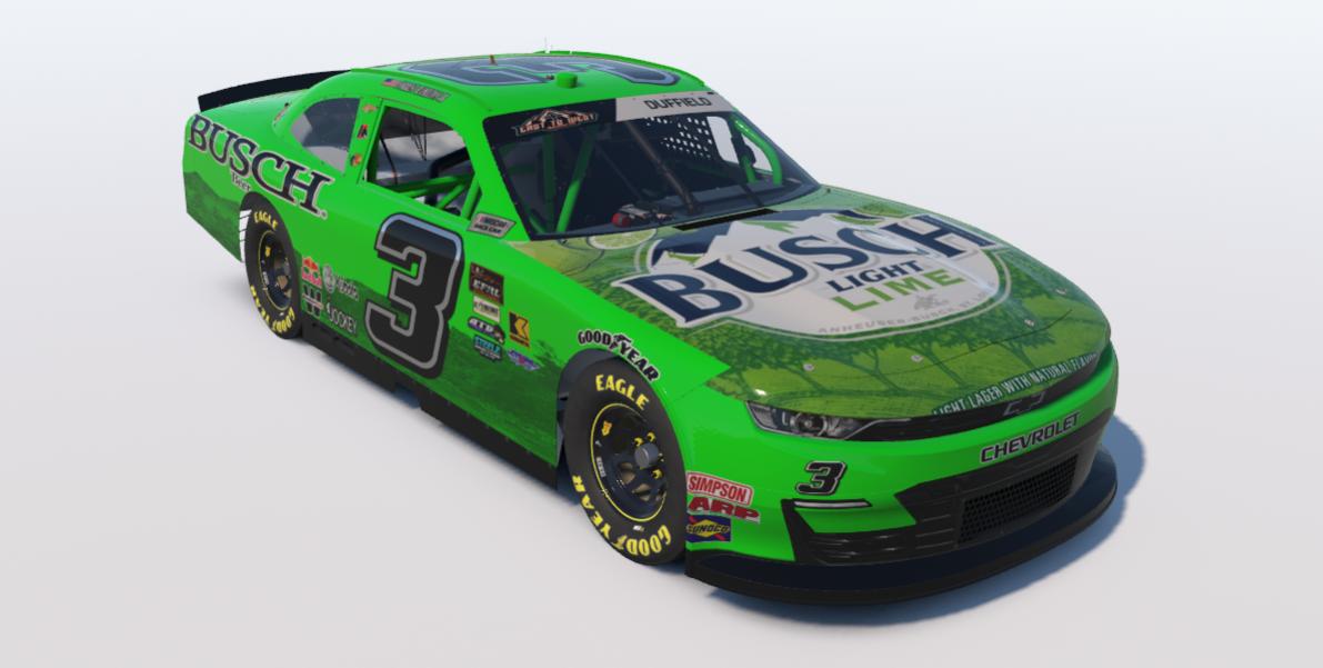 DHR Xfinty FHJ Busch Light Lime T.P. by Andrew Duffield2 - Trading Paints