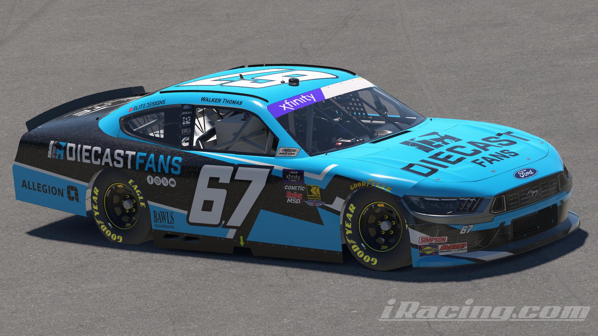 Walker Thomas - 2025 DiecastFans 67 by Jared W. - Trading Paints