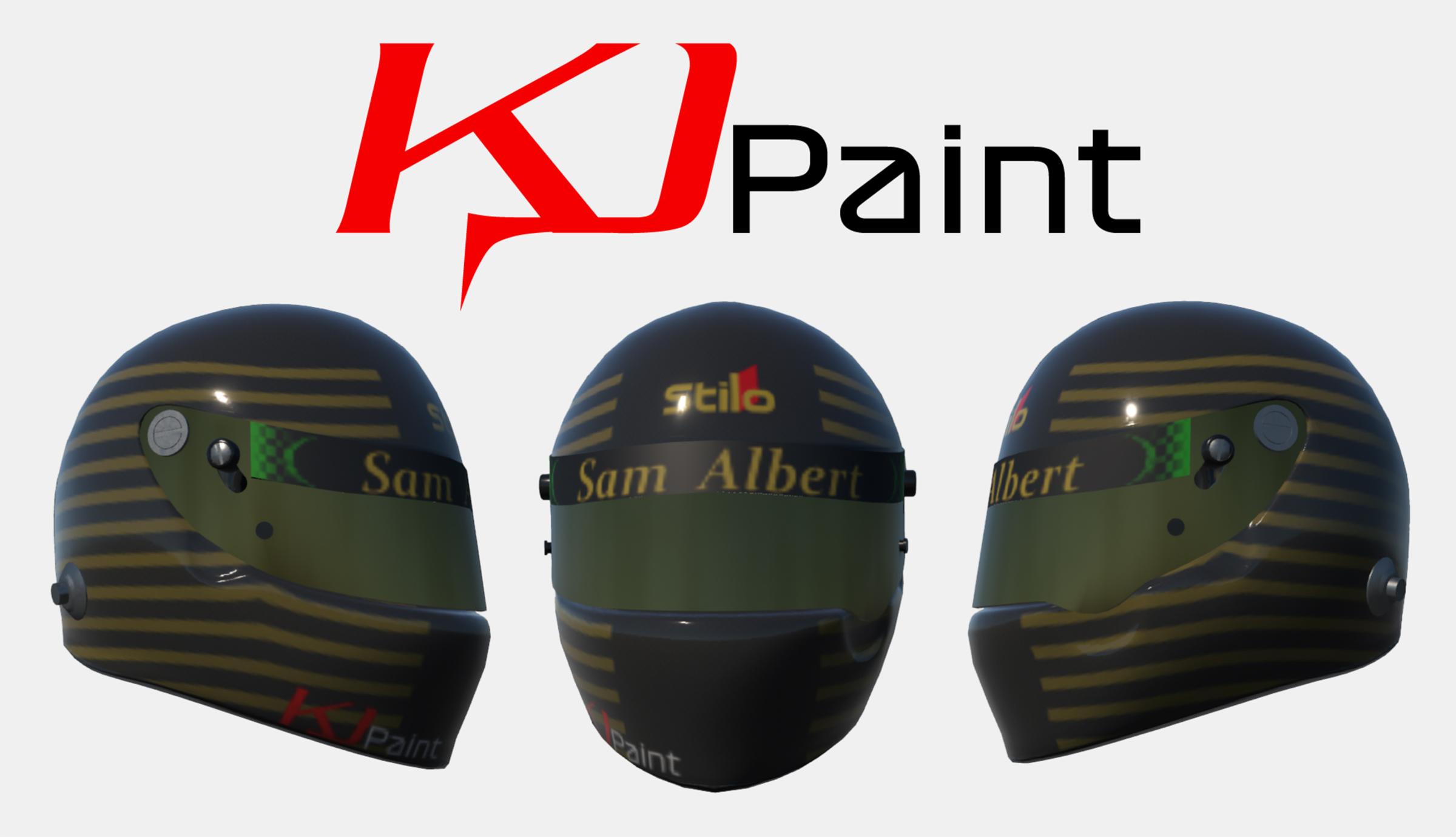 Sam Albert Custom Helmet by Kimber Jansen - Trading Paints